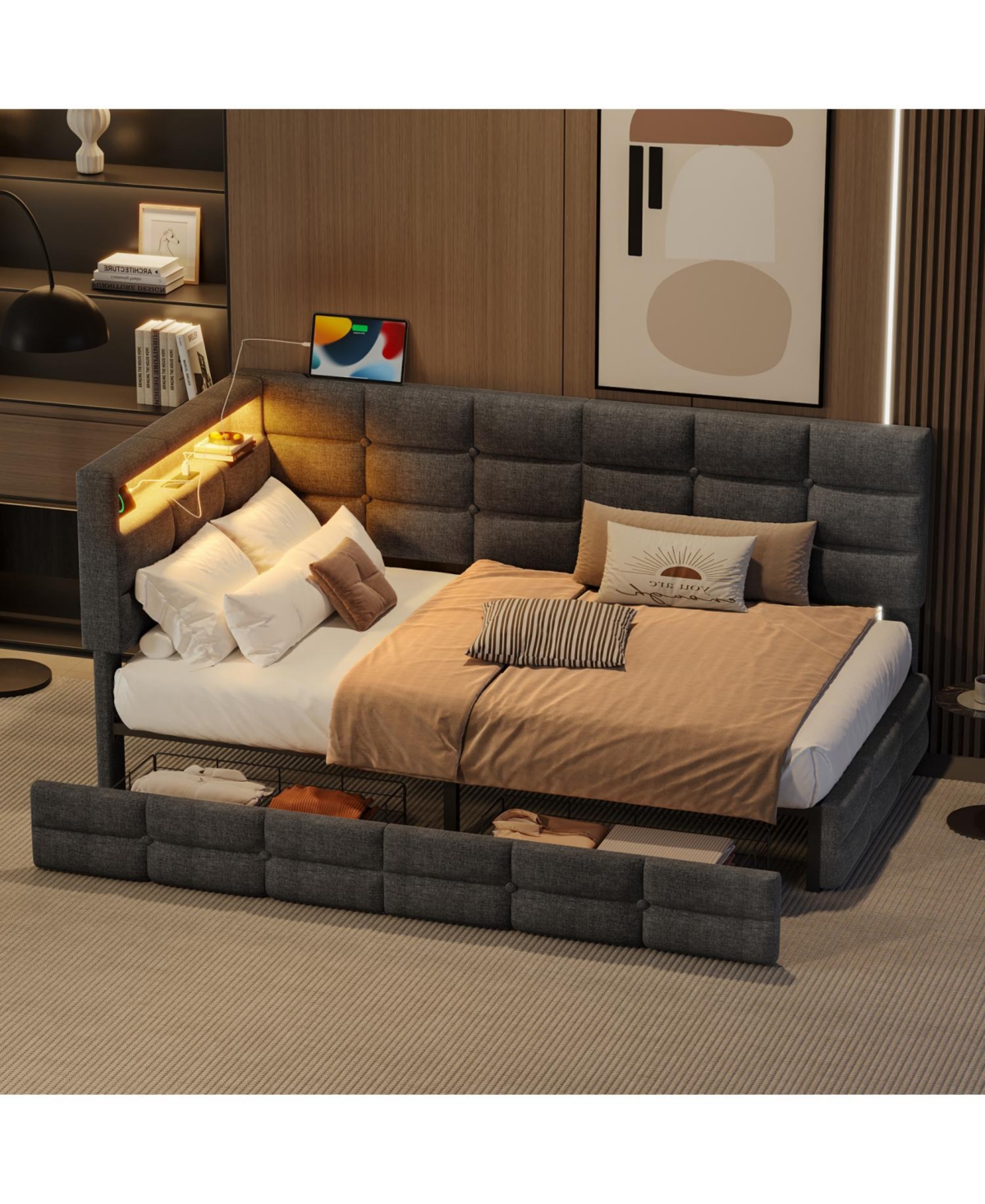 Click here for Streamdale Furniture Upholstered Twin Daybed with... prices