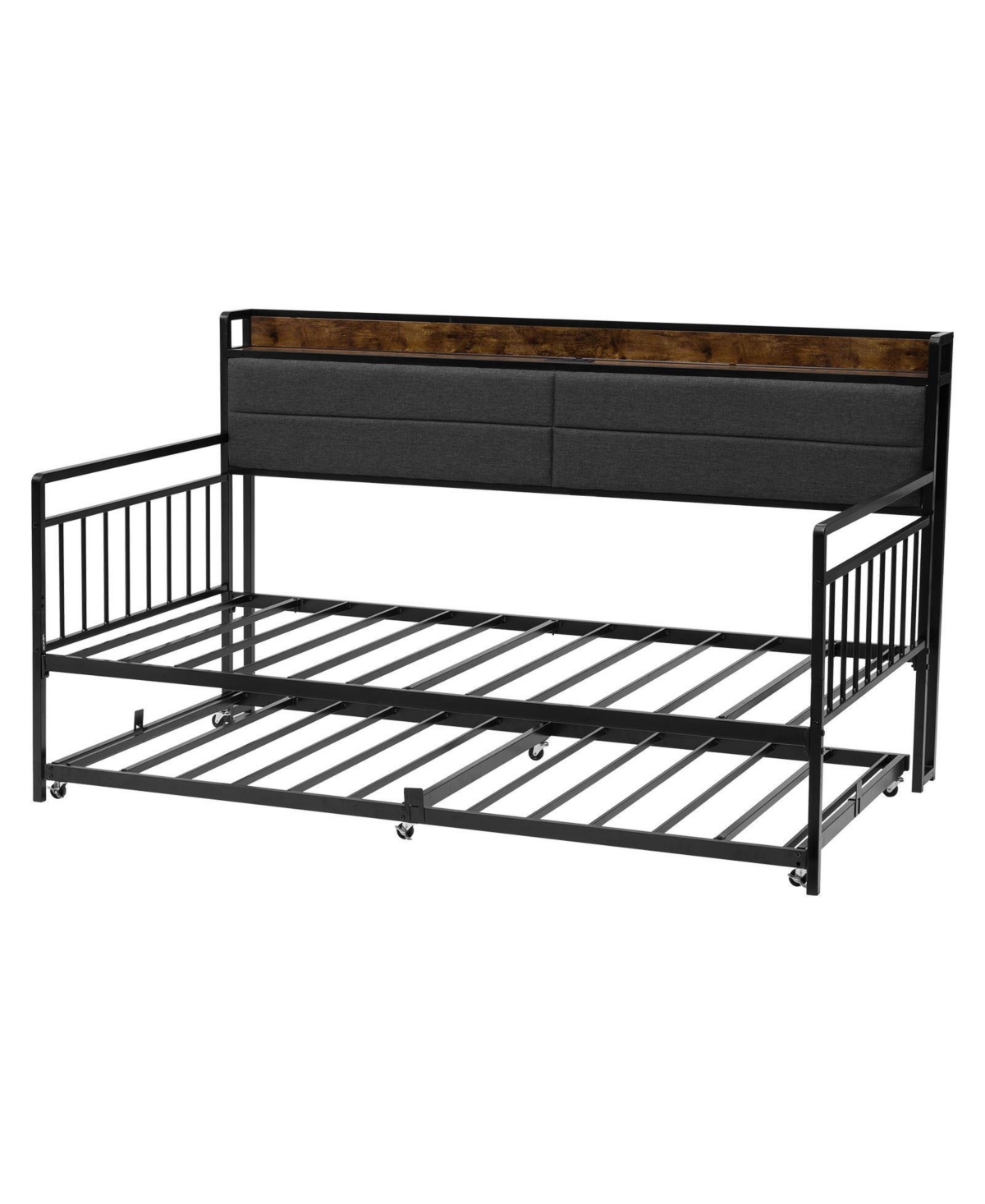 Click here for Slickblue Metal Daybed with Trundle and Built-in C... prices