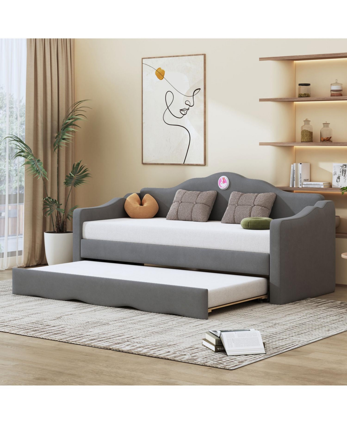 Click here for Streamdale Furniture Upholstered daybed with Wave-... prices