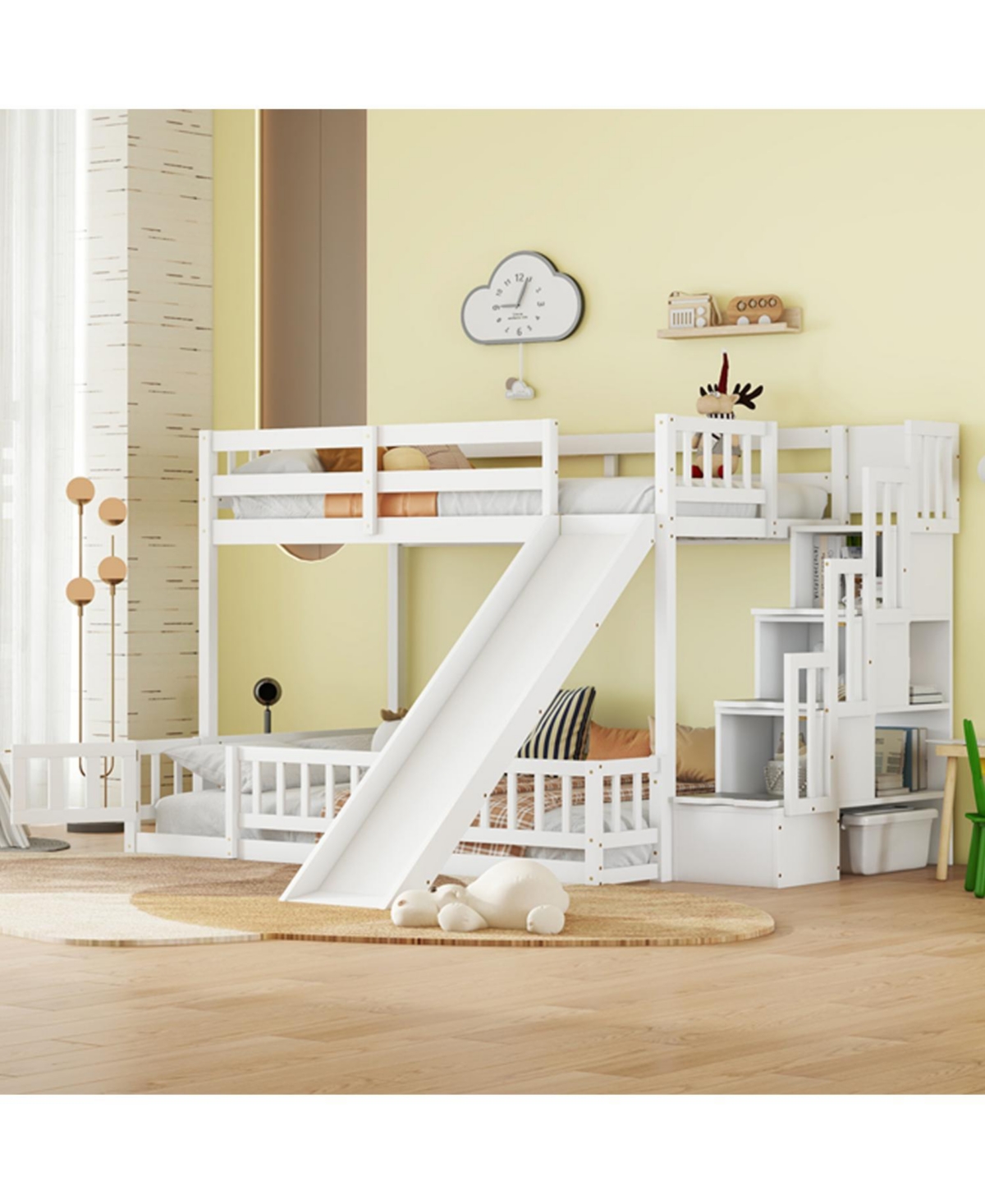 Click here for Streamdale Twin Over Full Bunk Bed with Slide & St... prices