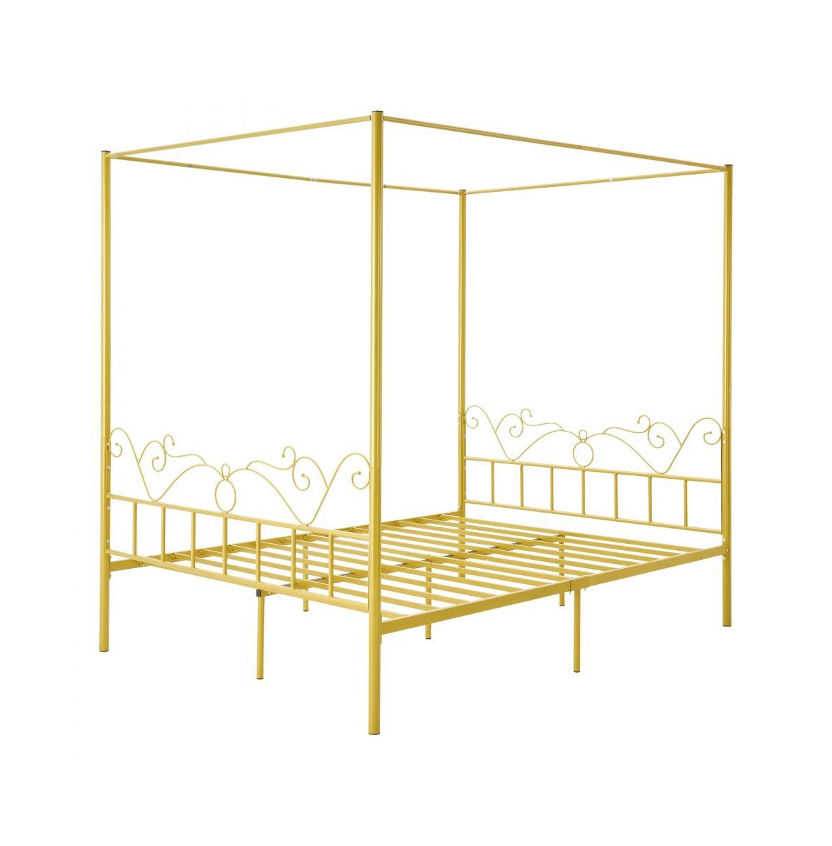 Click here for Slickblue Metal Canopy Bed Frame with Headboard an... prices