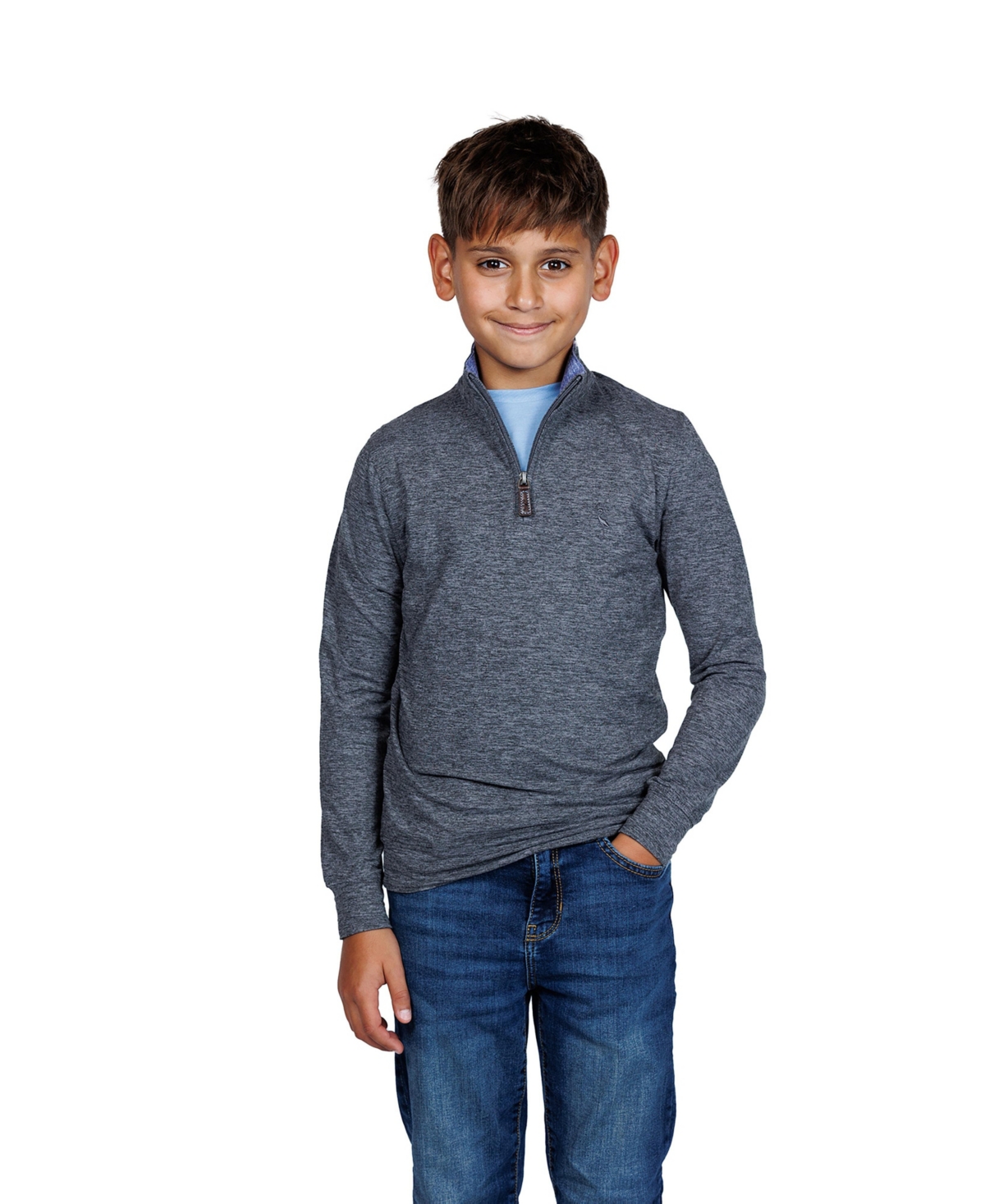 Click here for Tailorbyrd Boys Brushed Melange Super Soft Quarter... prices