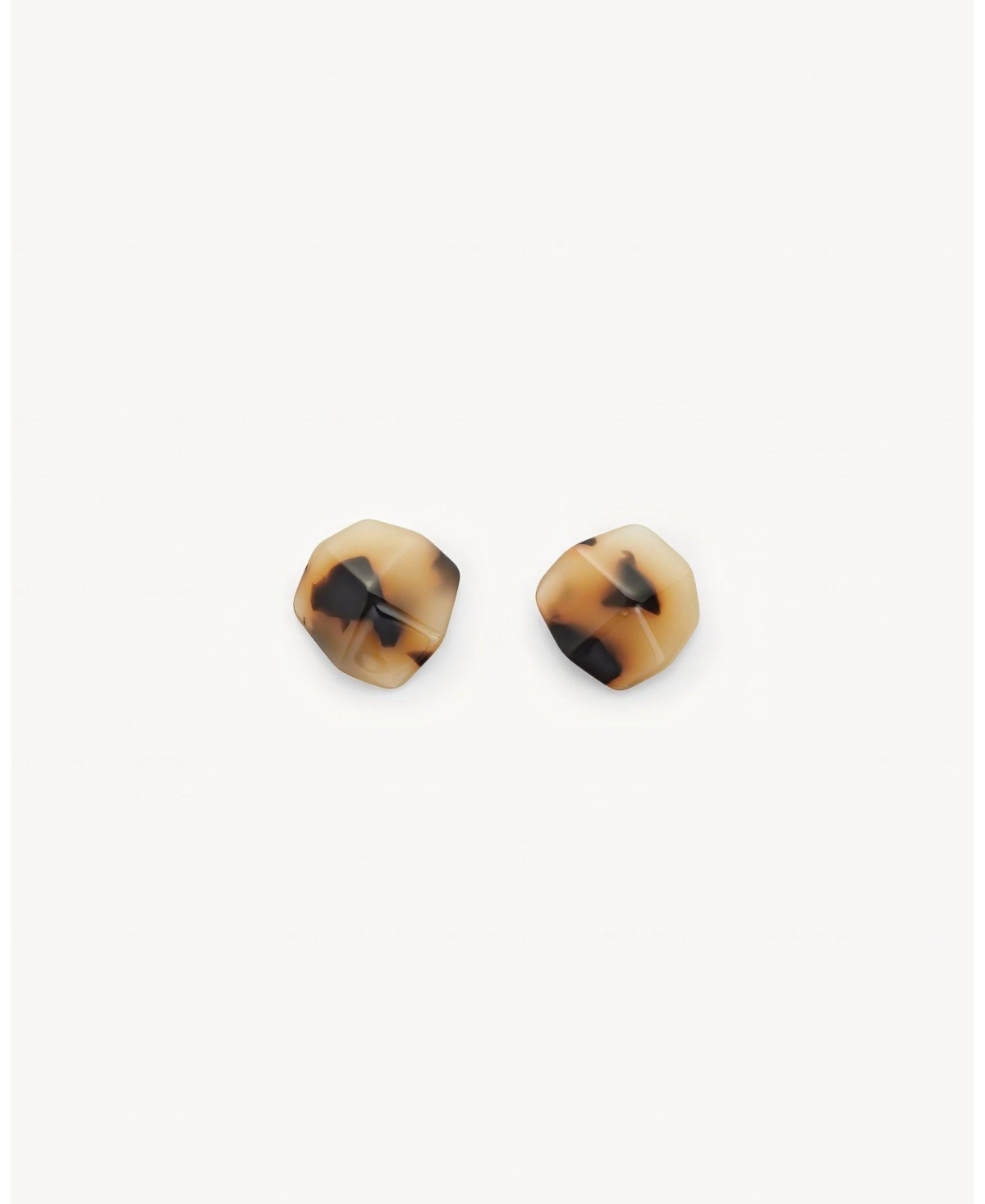 Click here for Machete Mini Sculpture Studs in Blonde Tortoise -... prices