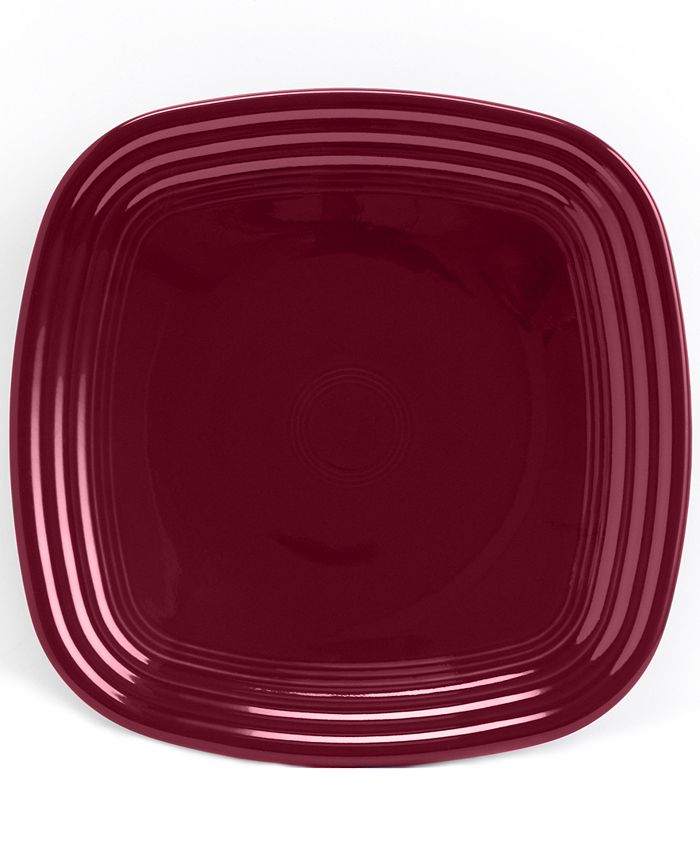 Fiesta Claret Square Luncheon Plate - Macy's