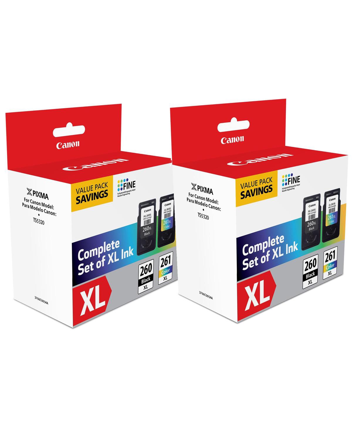 Click here for Canon 2 Pack Pg-260XL Black & Cl-261XL Color Ink C... prices