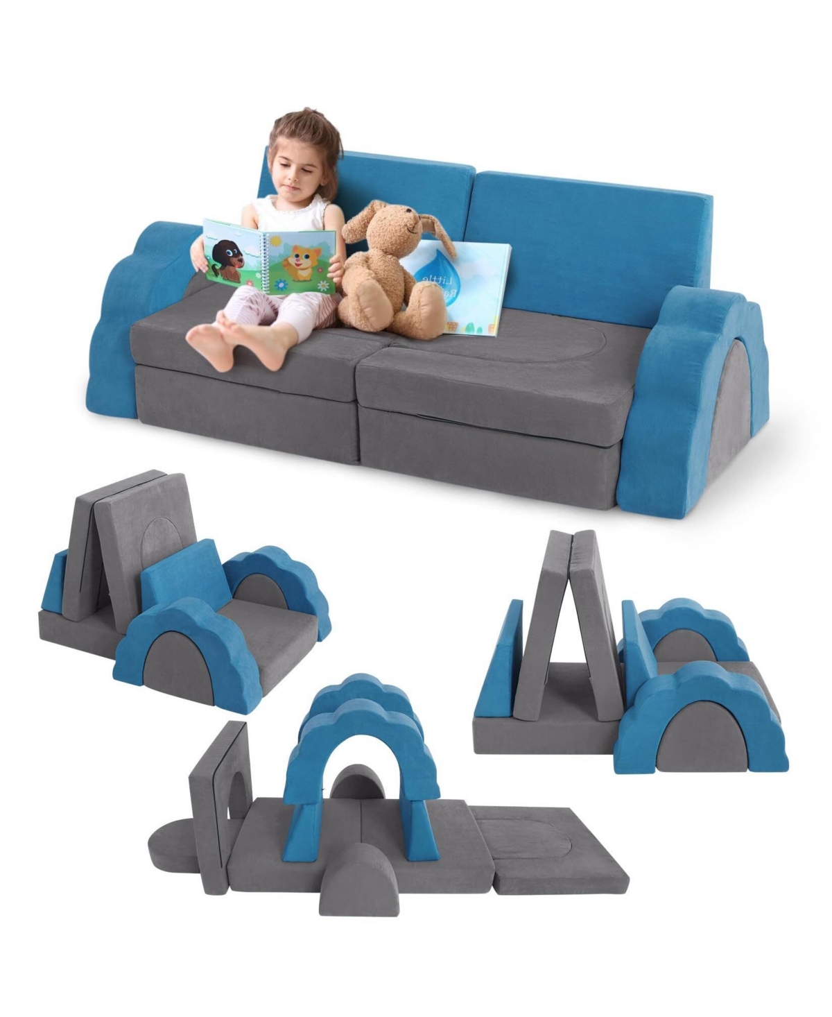 Click here for gaomon 11 Pcs Modular Toddler Couch Toddler Couch... prices