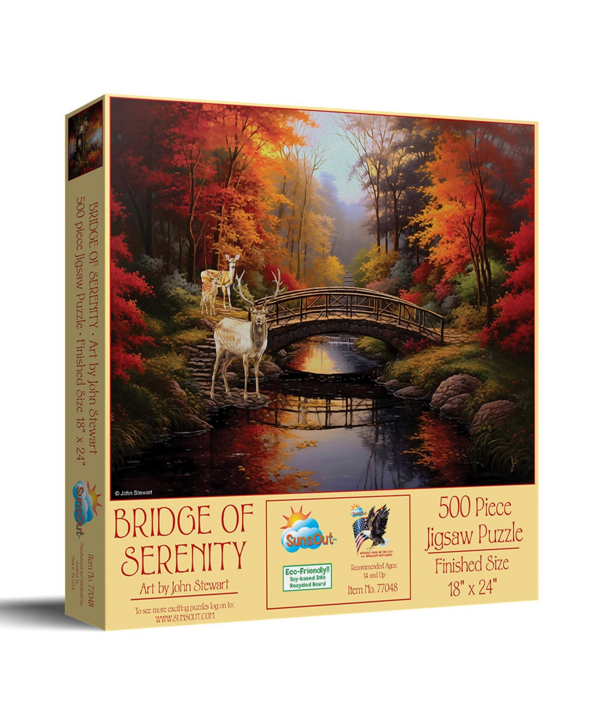 Click here for SunsOut Bridge of Serenity 500 piece Jigsaw Puzzle... prices