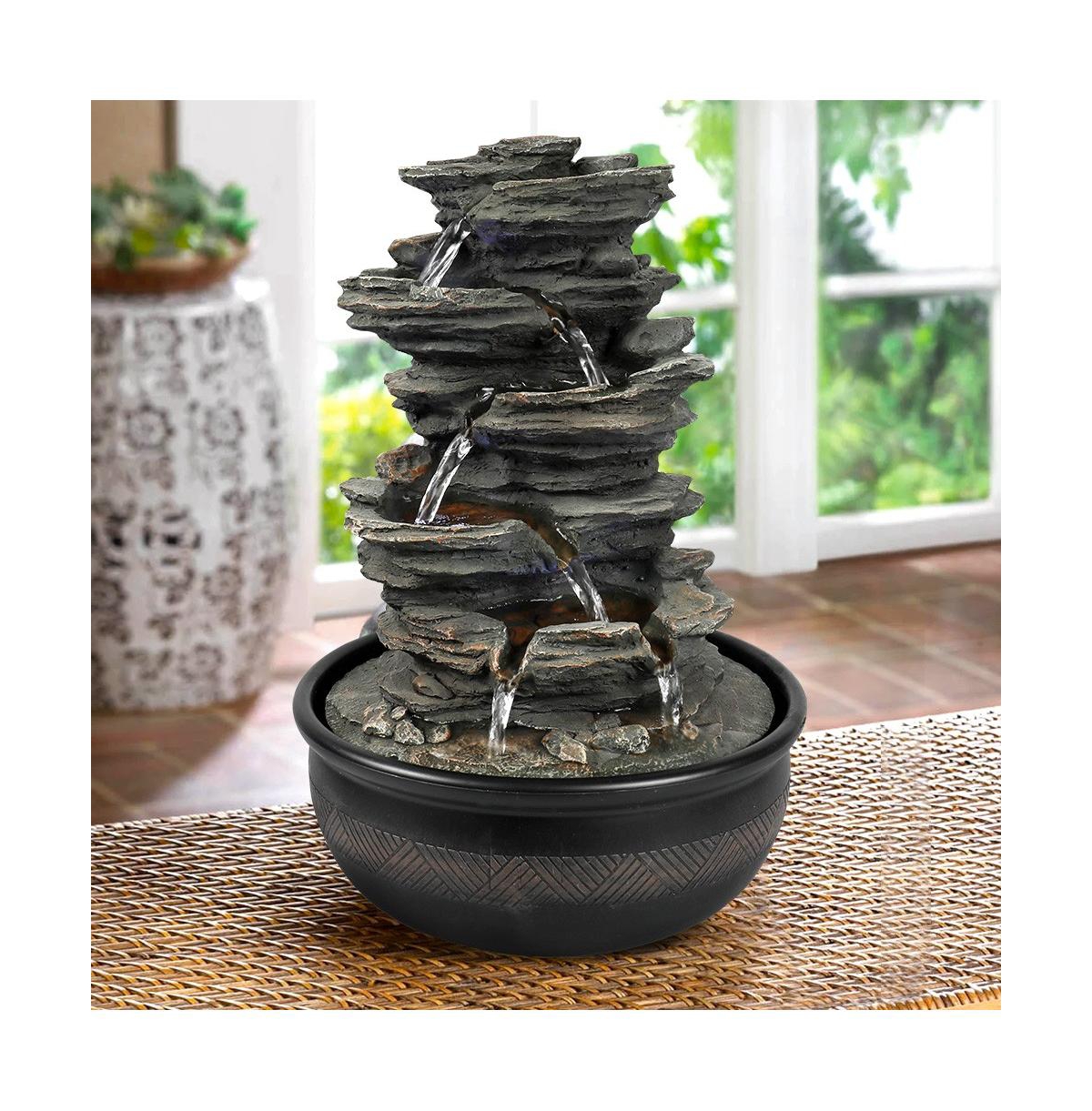 Click here for SunJet 15.7” Rock Falls Tabletop Fountain... prices