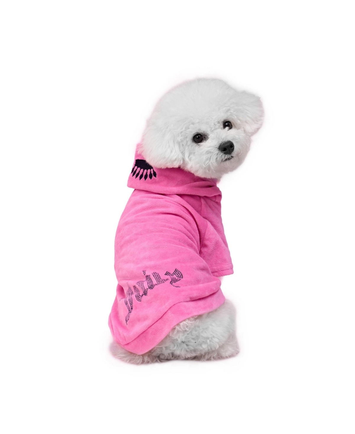 Click here for Juicy Couture Bling Velour Pet Hoodie - Pink prices