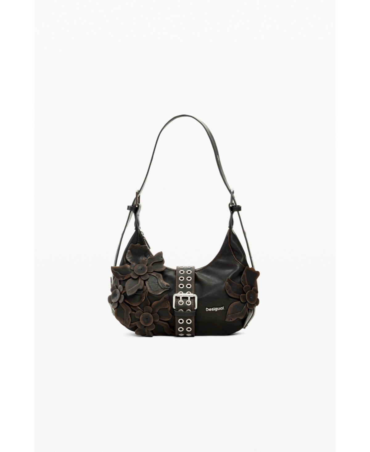 Click here for Desigual Womens Small bag with flower appliques -... prices