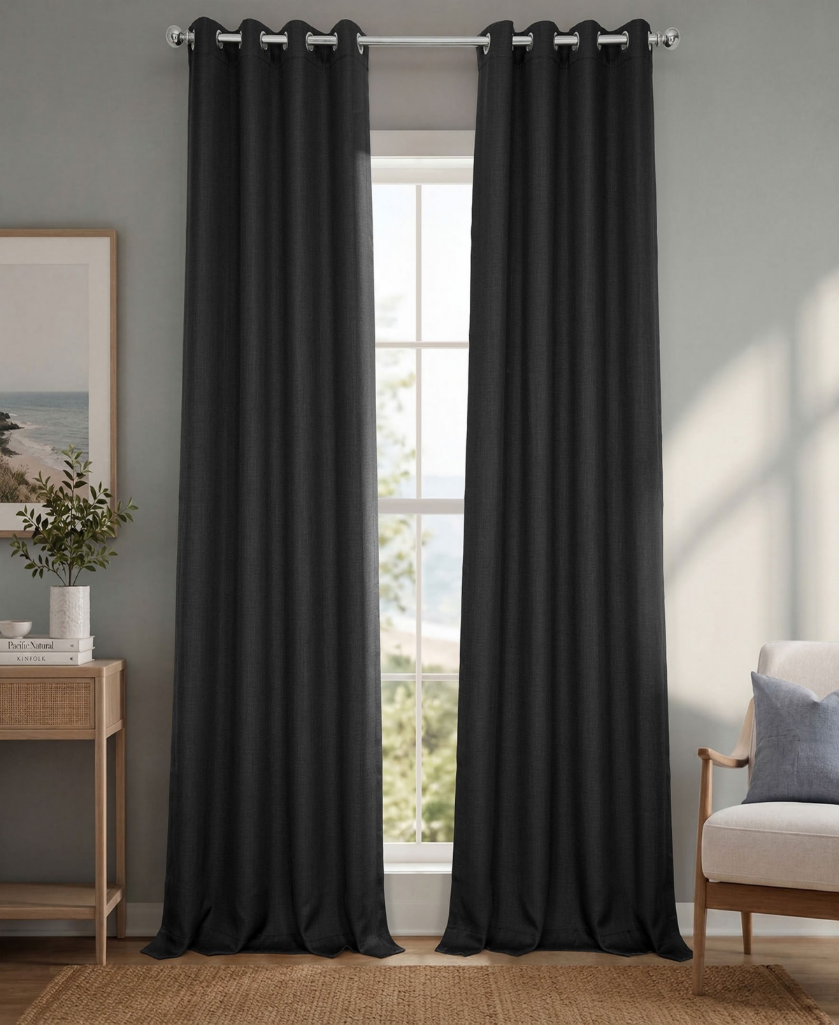 Click here for Half Price Drapes Textured Faux Linen Room Darkeni... prices