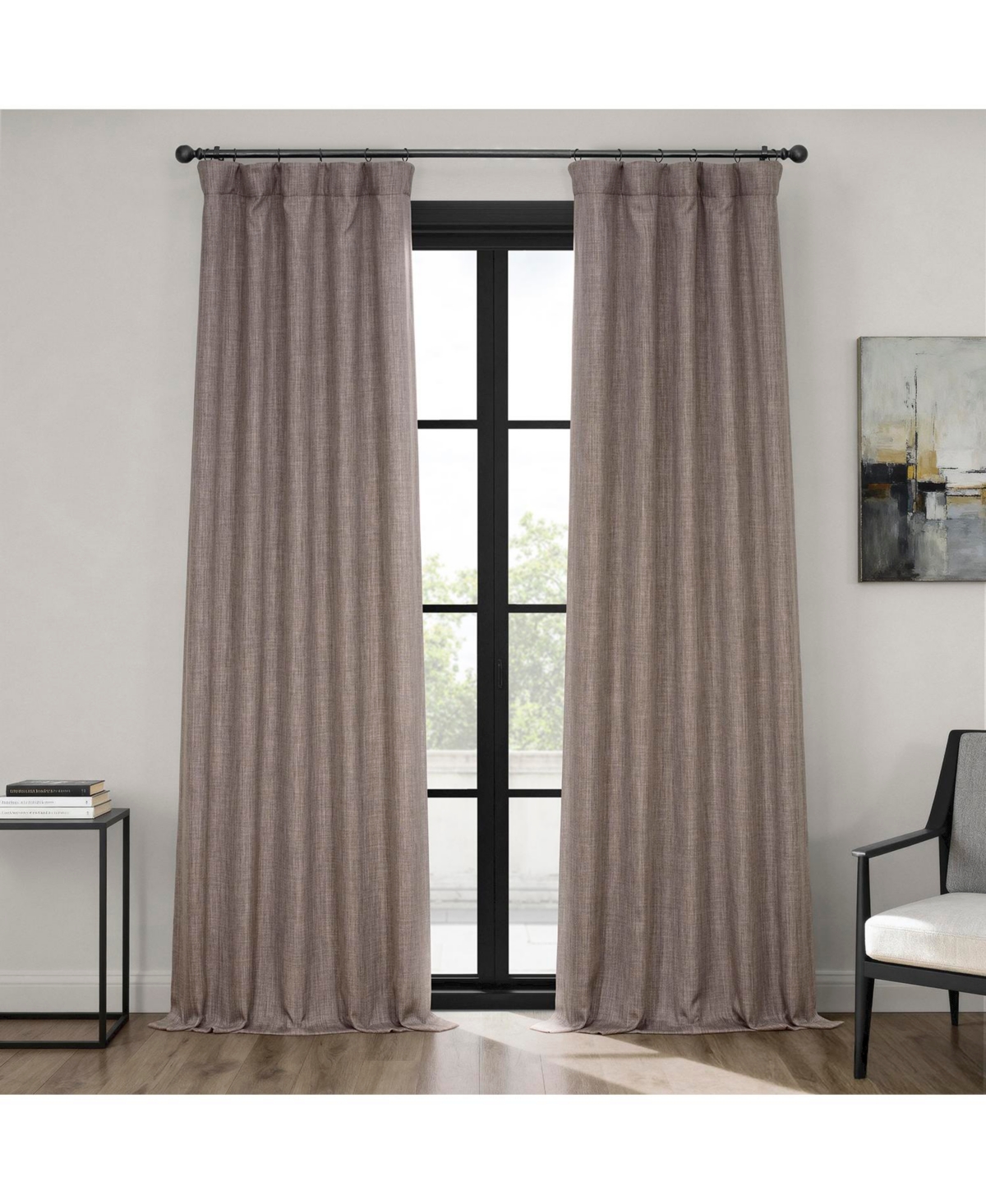 Click here for Half Price Drapes Textured Faux Linen Room Darkeni... prices
