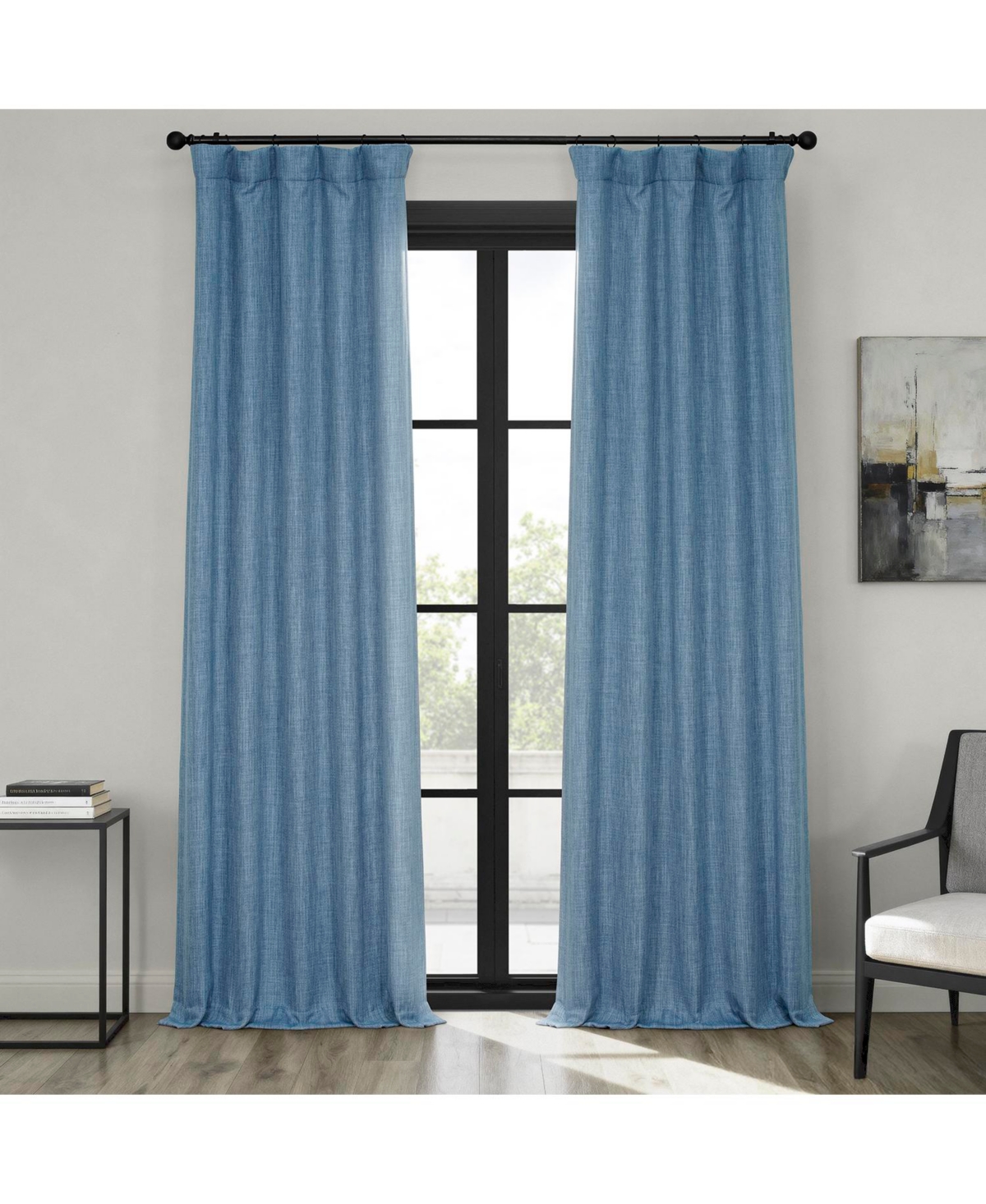 Click here for Half Price Drapes Textured Faux Linen Room Darkeni... prices