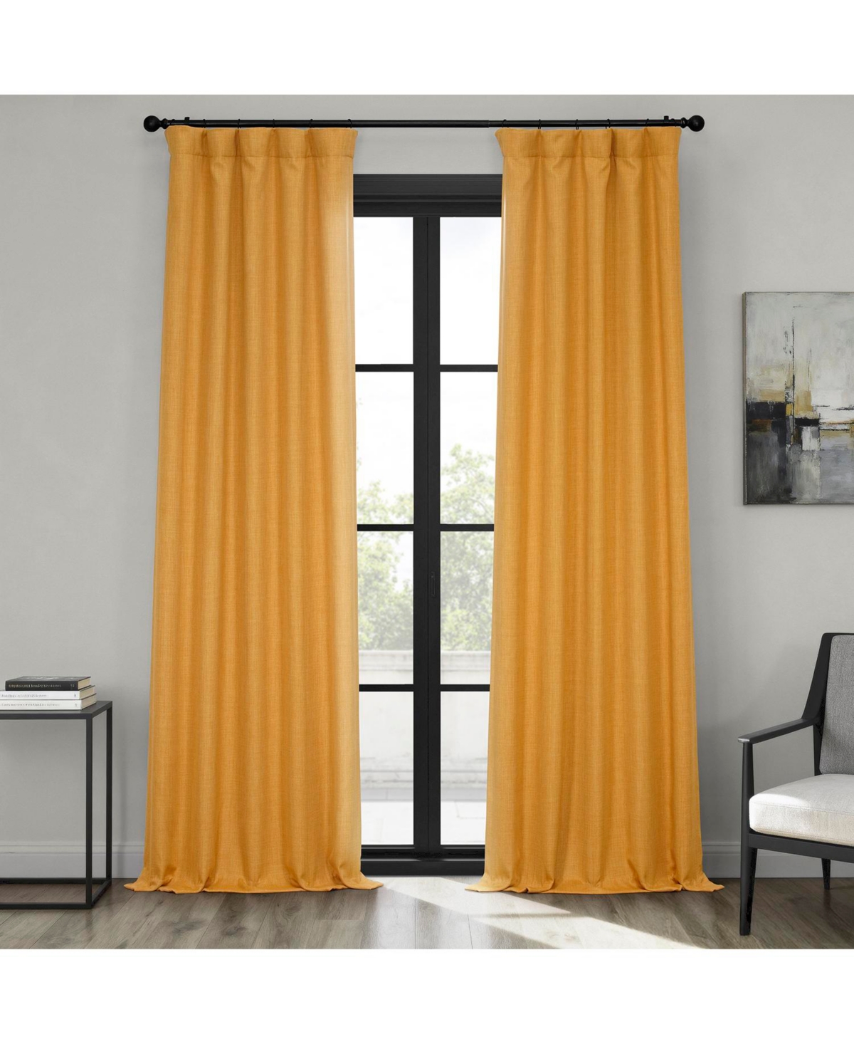 Click here for Half Price Drapes Textured Faux Linen Room Darkeni... prices