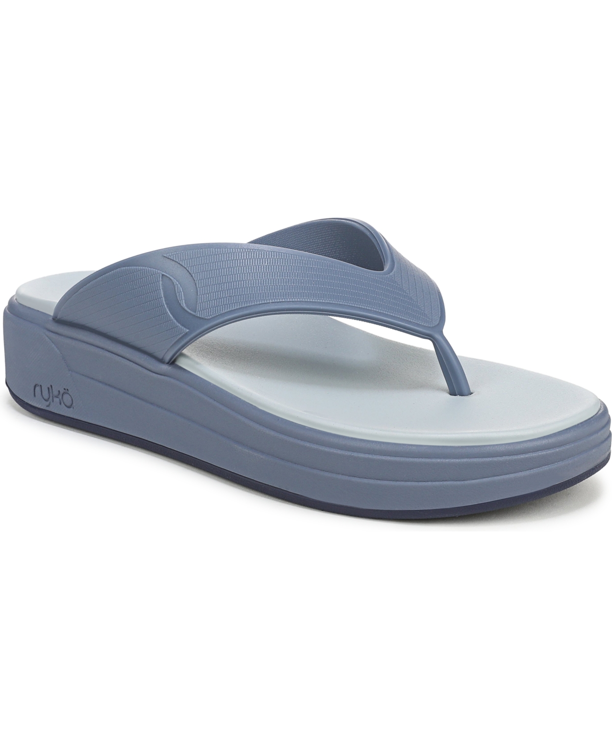 Click here for Ryka Womens Viv Thong Sandals - Flintstone Blue PV... prices