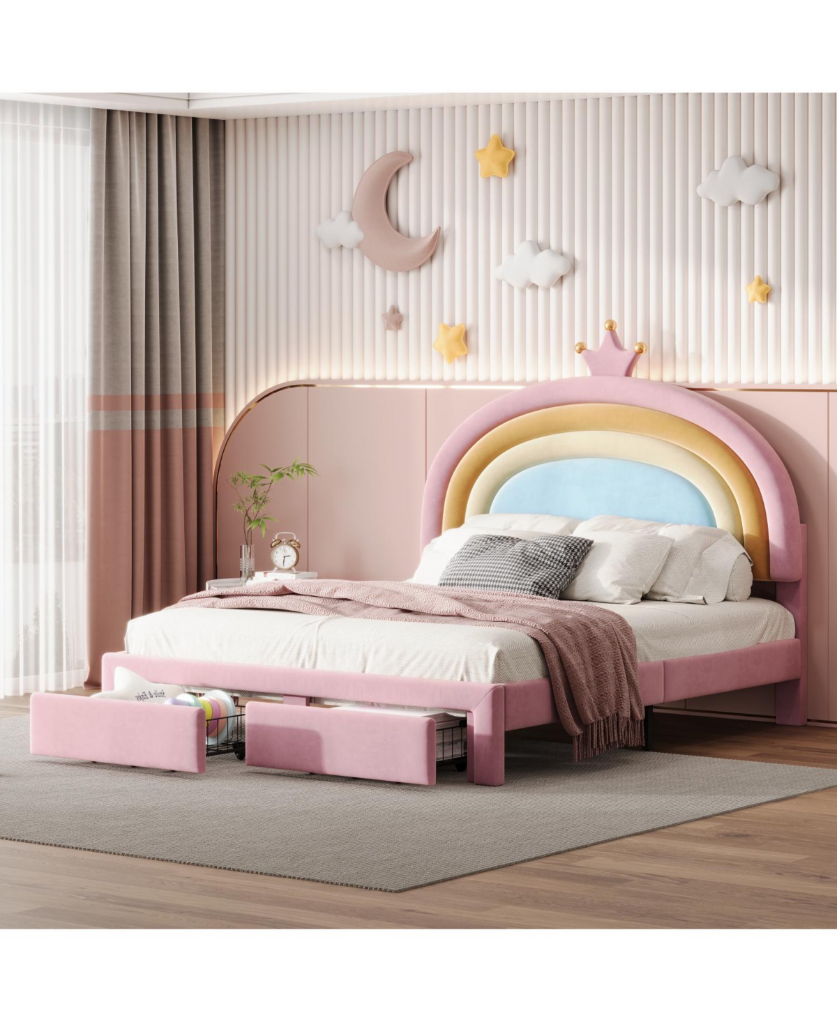 Click here for Streamdale Furniture Princess Bed with Storage Dra... prices