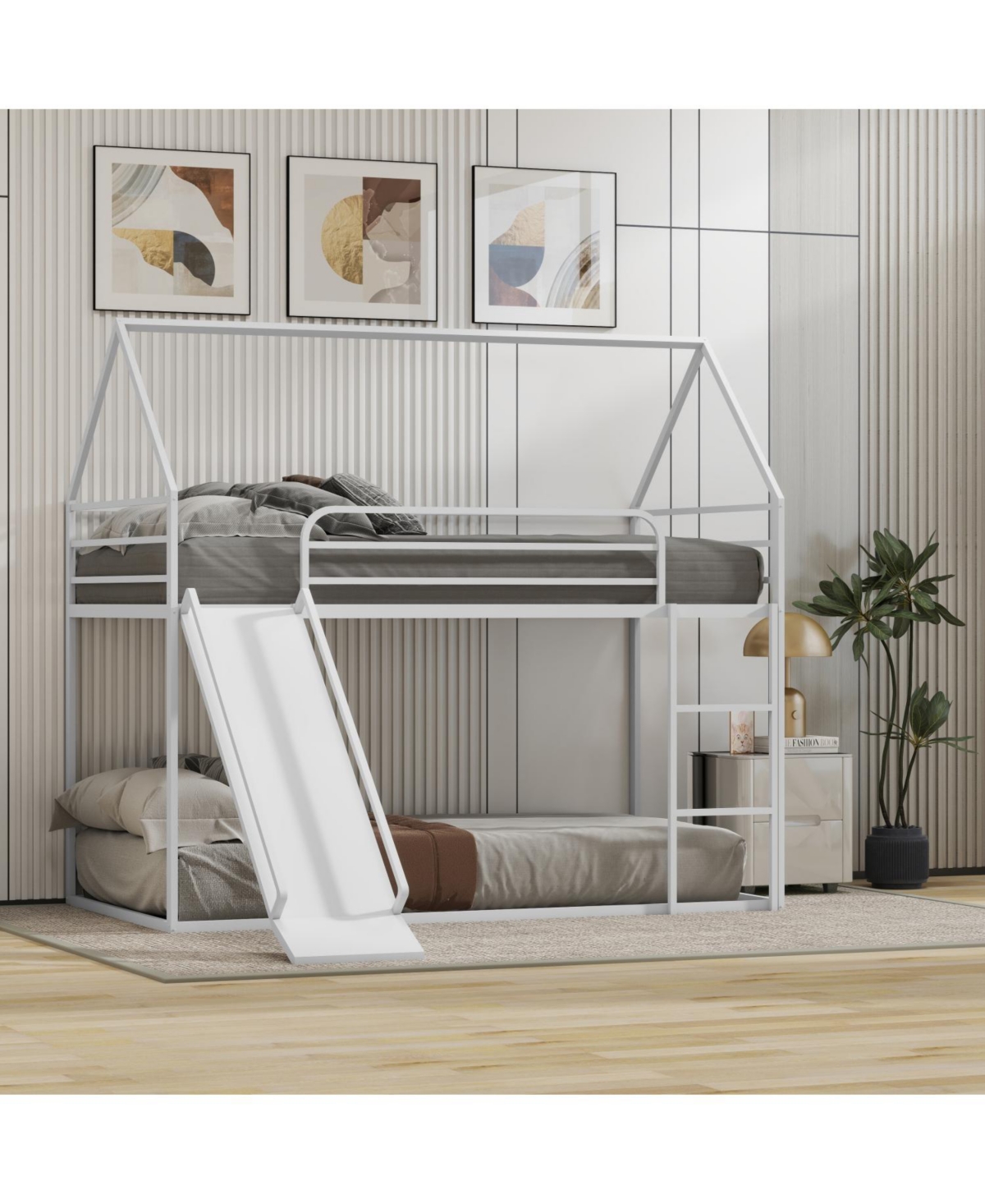 Click here for Streamdale Furniture Twin over Twin House Bed - Wh... prices