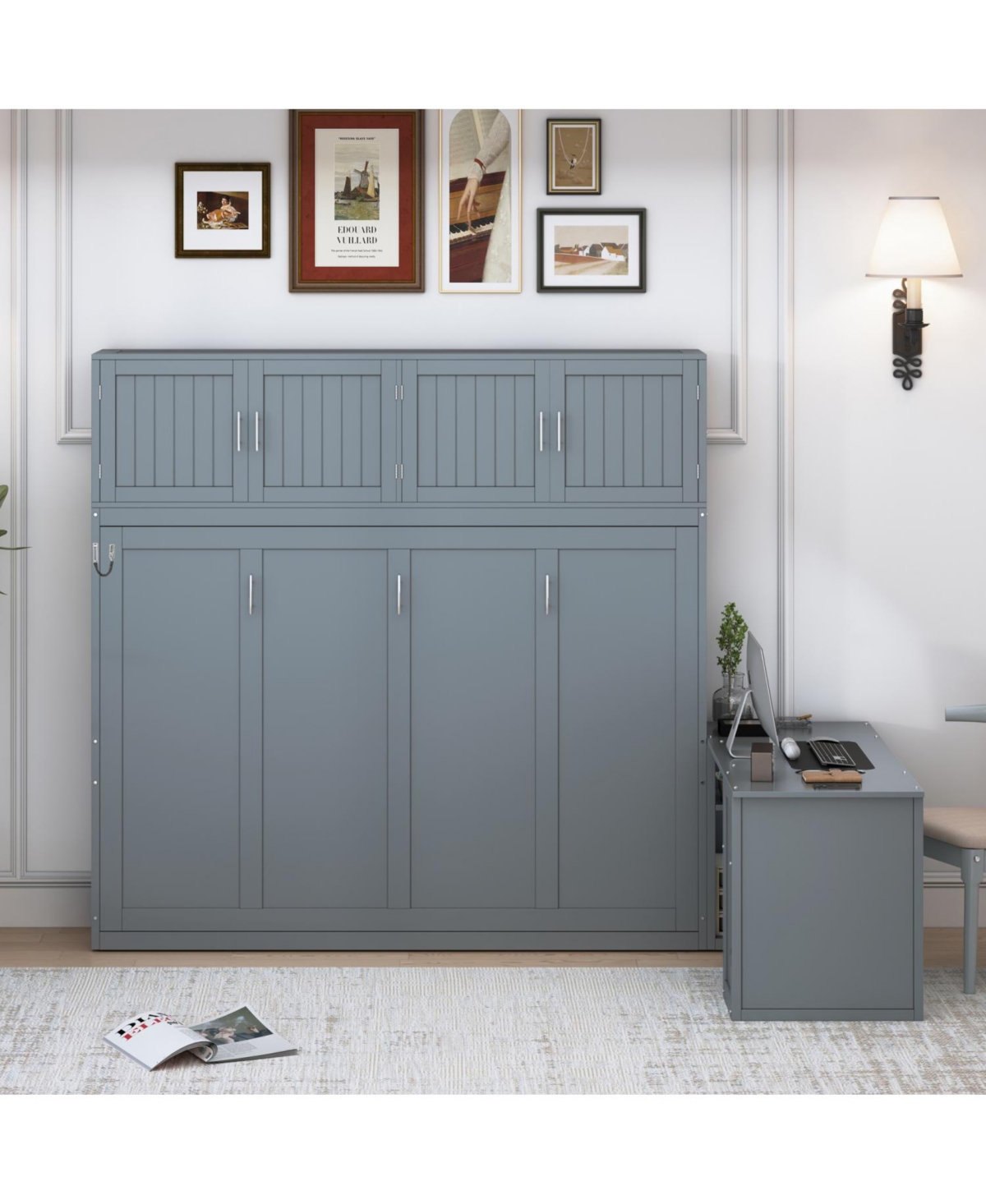 Click here for Streamdale Furniture Queen Murphy Bed with Desk &... prices