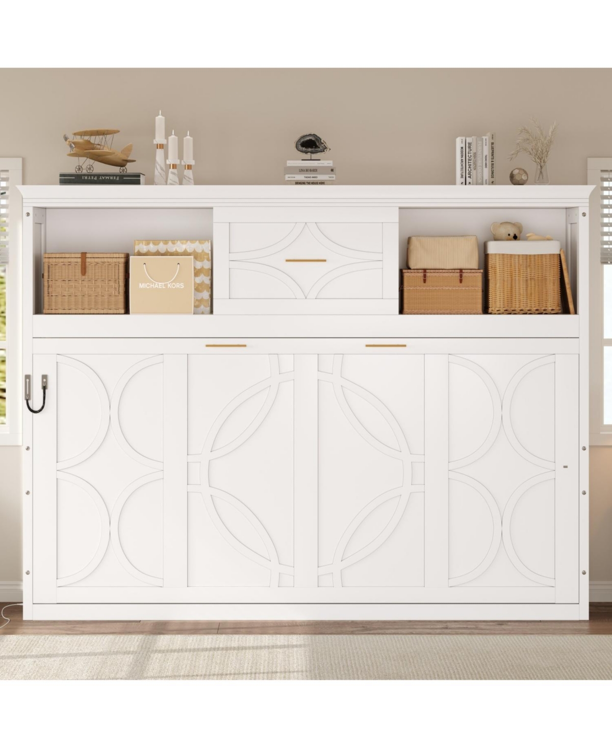 Click here for Streamdale Furniture Twin Size Murphy Bed with Cha... prices