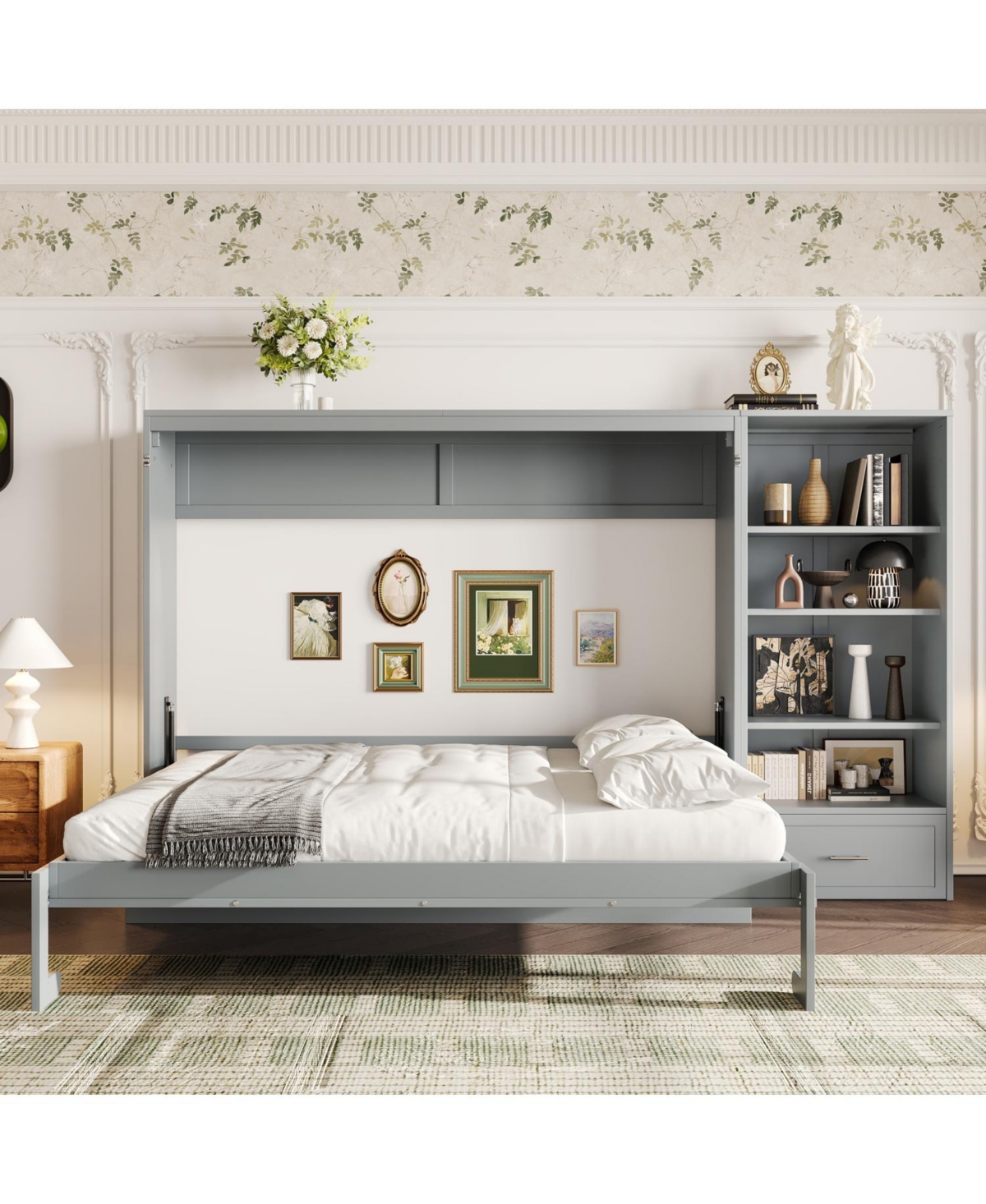 Click here for Streamdale Furniture Queen Murphy Bed with Storage... prices