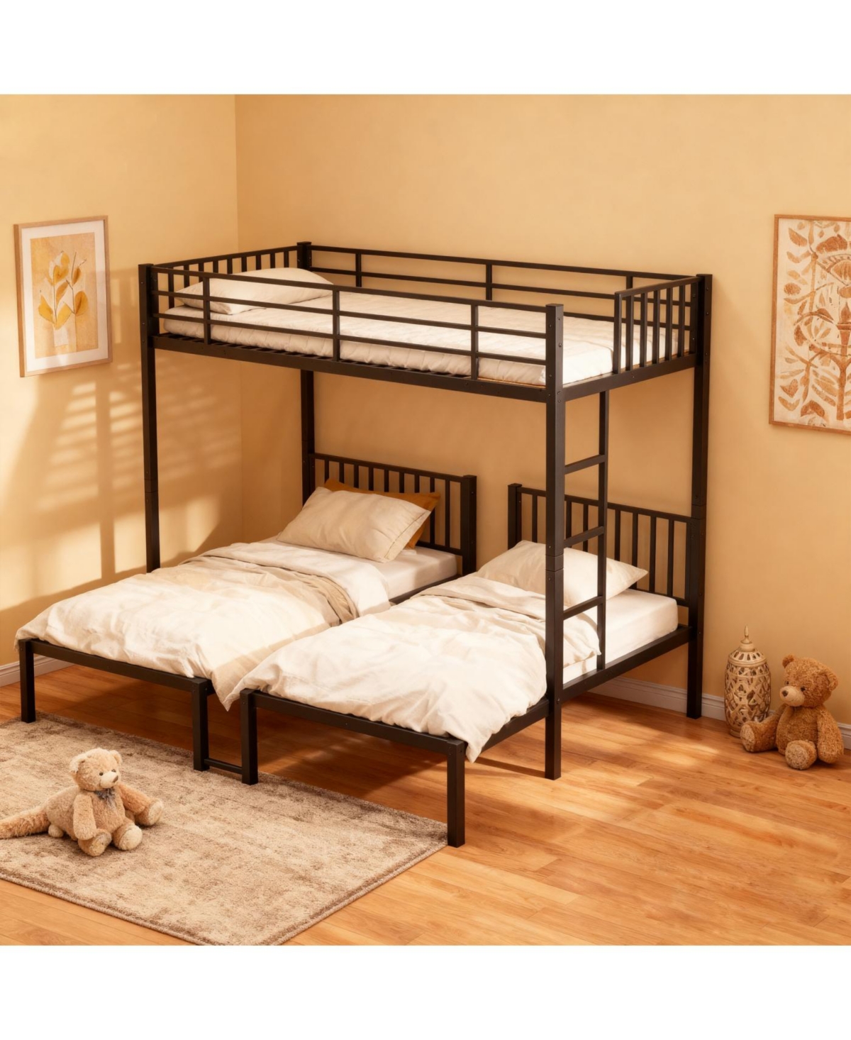 Click here for Streamdale Furniture Triple Metal Bunk Bed for Kid... prices