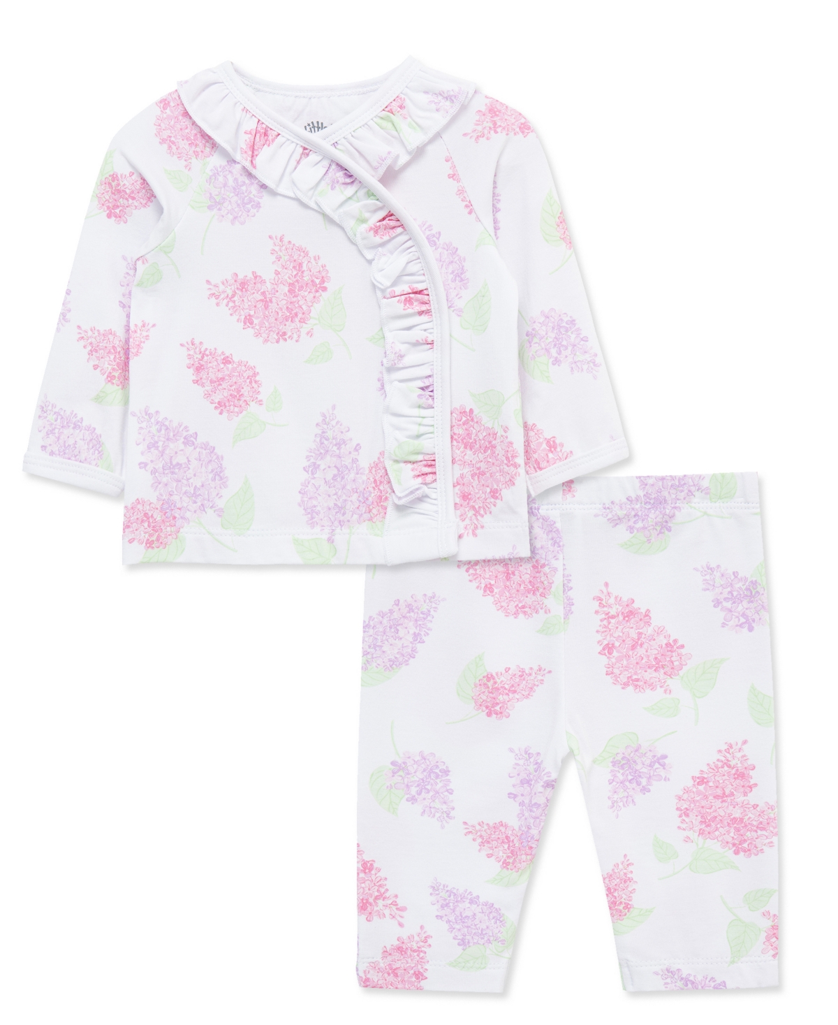 Click here for Little Me Baby Girls Printed Top and Pants  2-Piec... prices