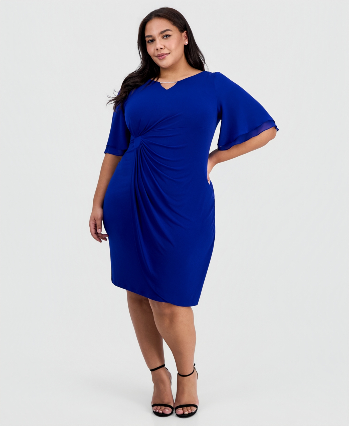 Click here for Connected Plus Size Double Flared-Sleeve Bar-Trim... prices