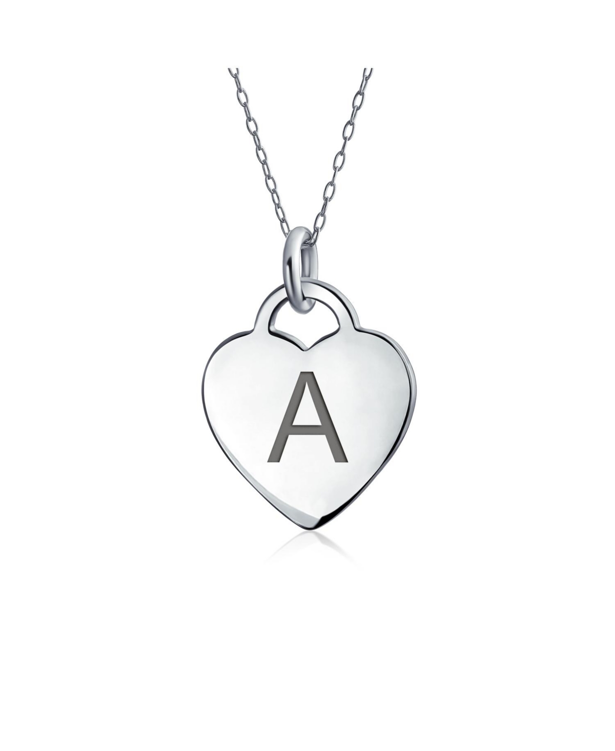 Click here for Bling Jewelry Tiny Minimalist Heart Shape A-z Init... prices