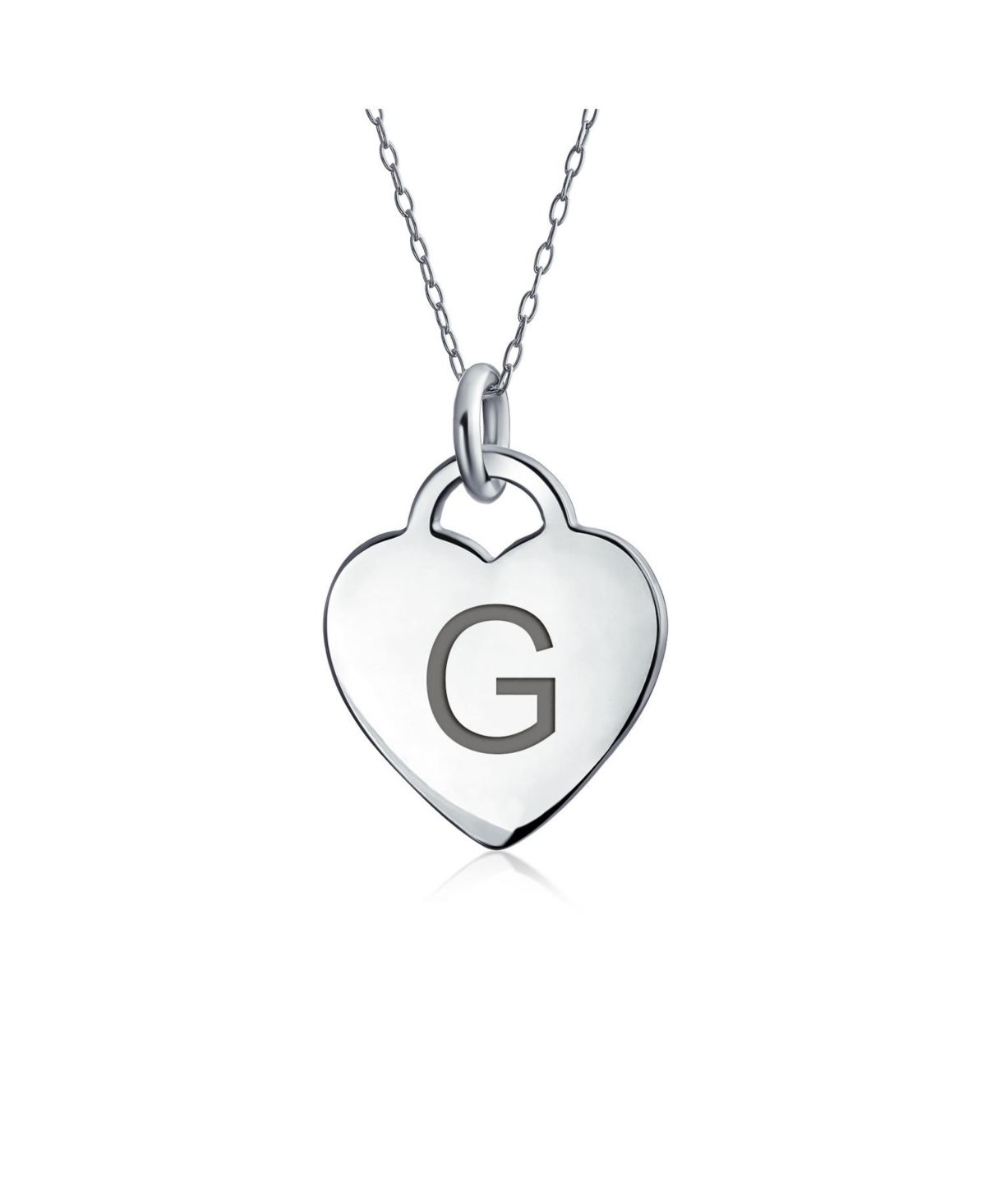 Click here for Bling Jewelry Tiny Minimalist Heart Shape A-z Init... prices