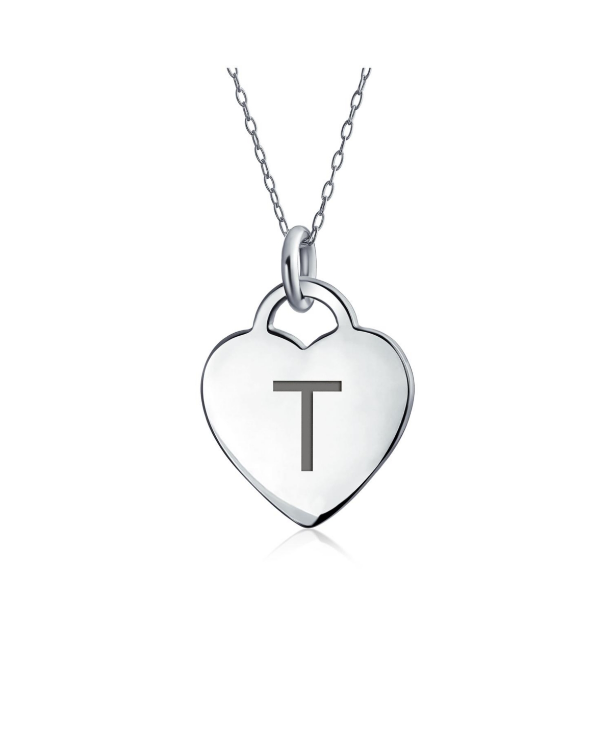 Click here for Bling Jewelry Tiny Minimalist Heart Shape A-z Init... prices