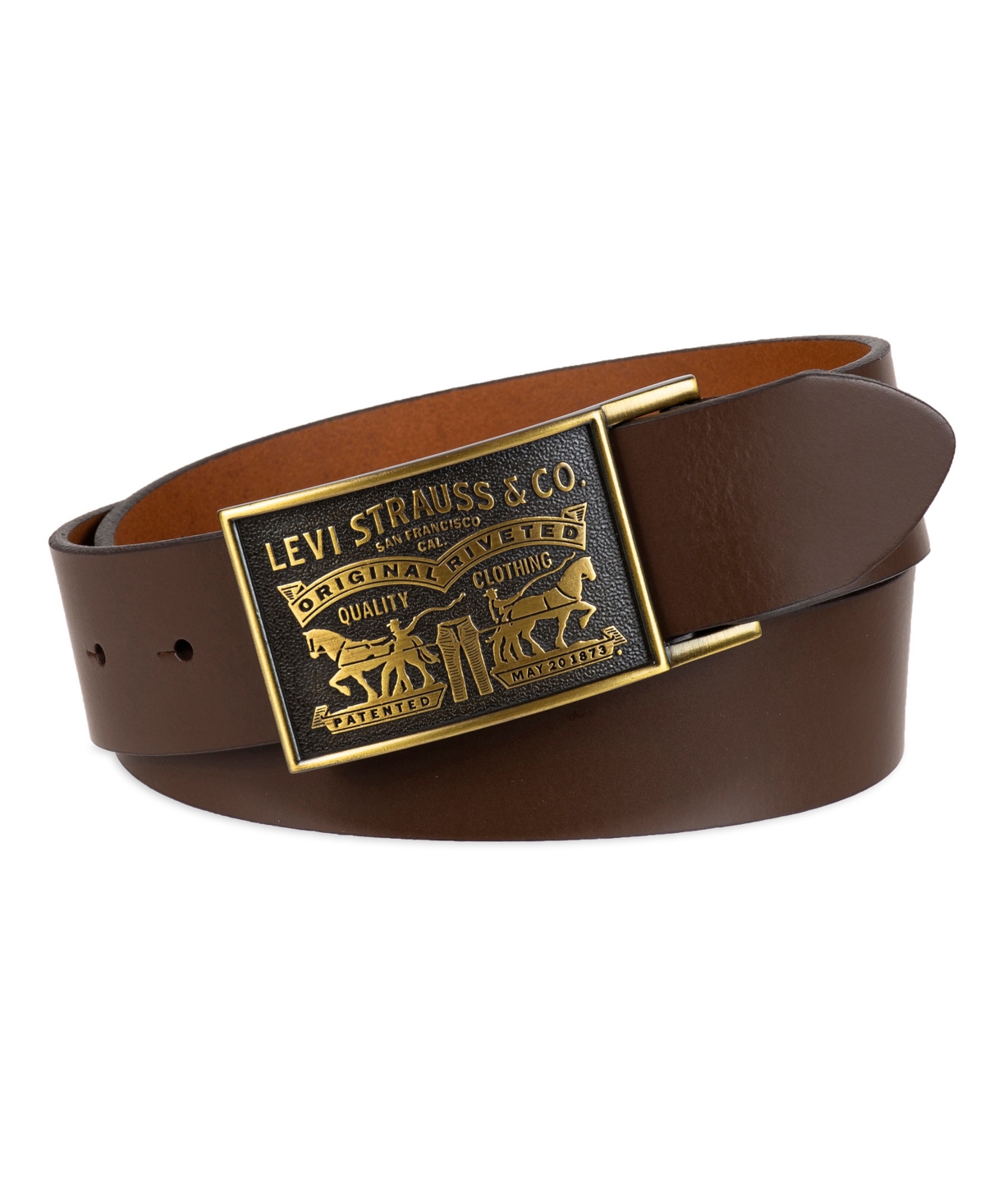 Click here for Levis Plaq Bridle Jean Belt - Brown prices