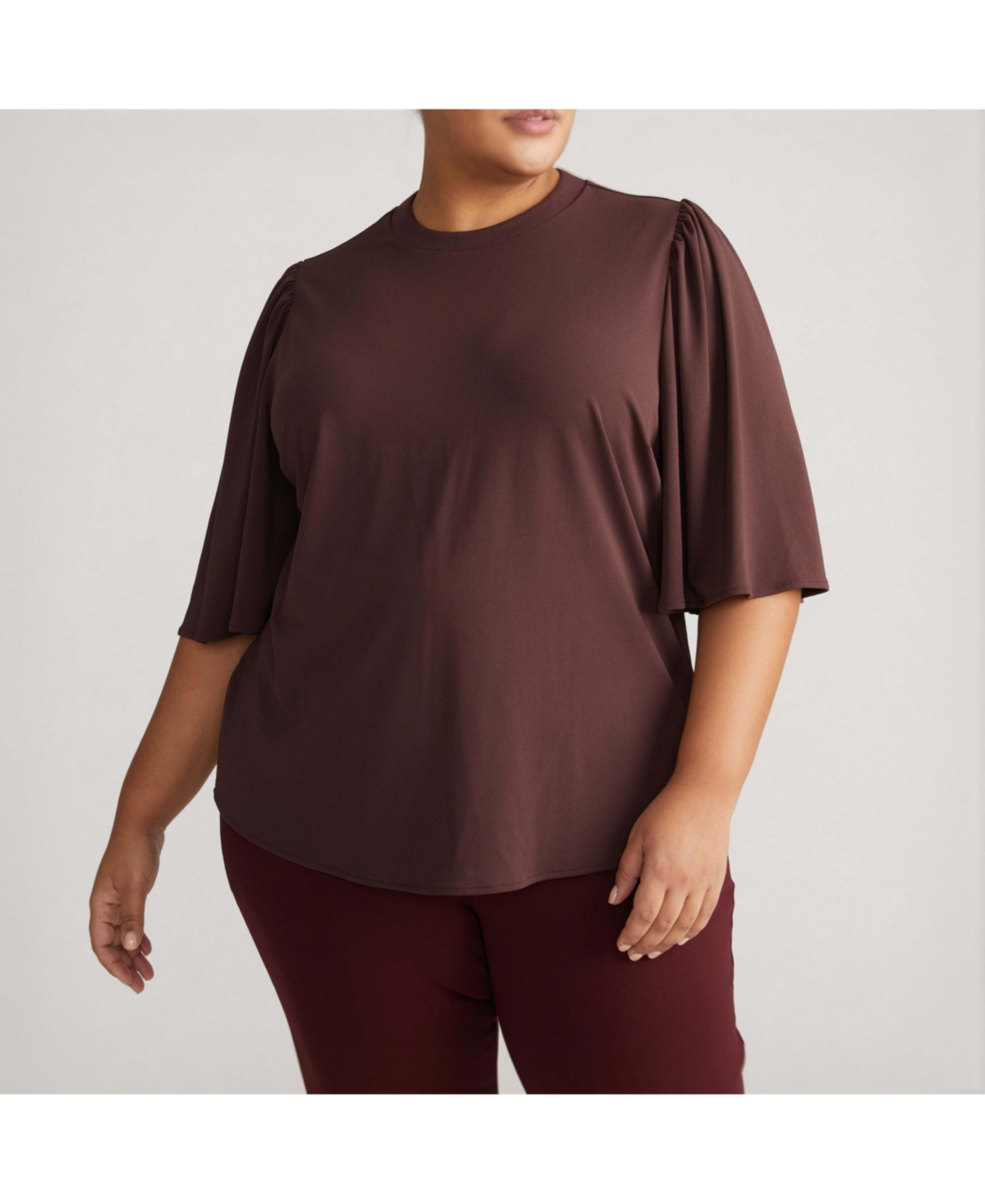 Click here for Universal Standard Womens Crepe Jersey Capelet Blo... prices