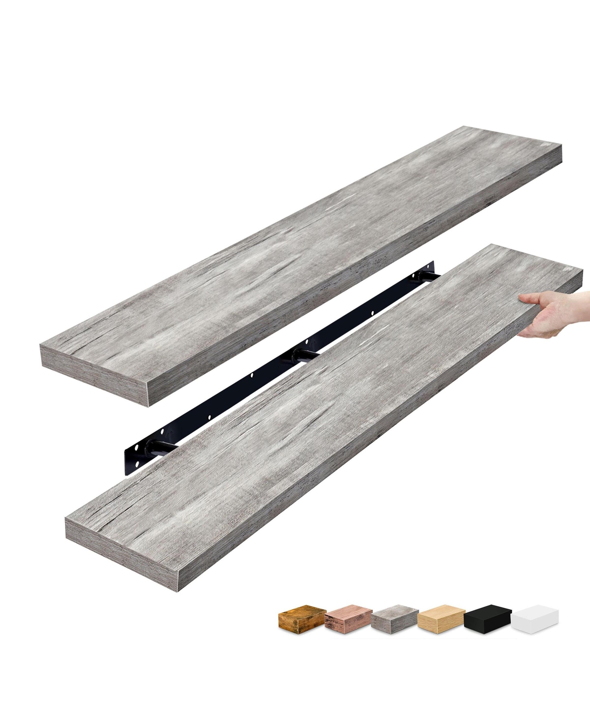 Click here for Sorbus 2 Pack 55 Inch Wall Mounted Floating Shelve... prices