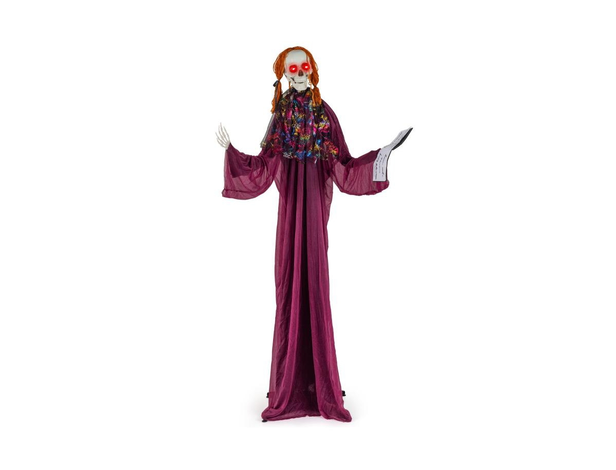 Click here for Mondawe 6 ft Halloween Animatronic Standing Girl H... prices