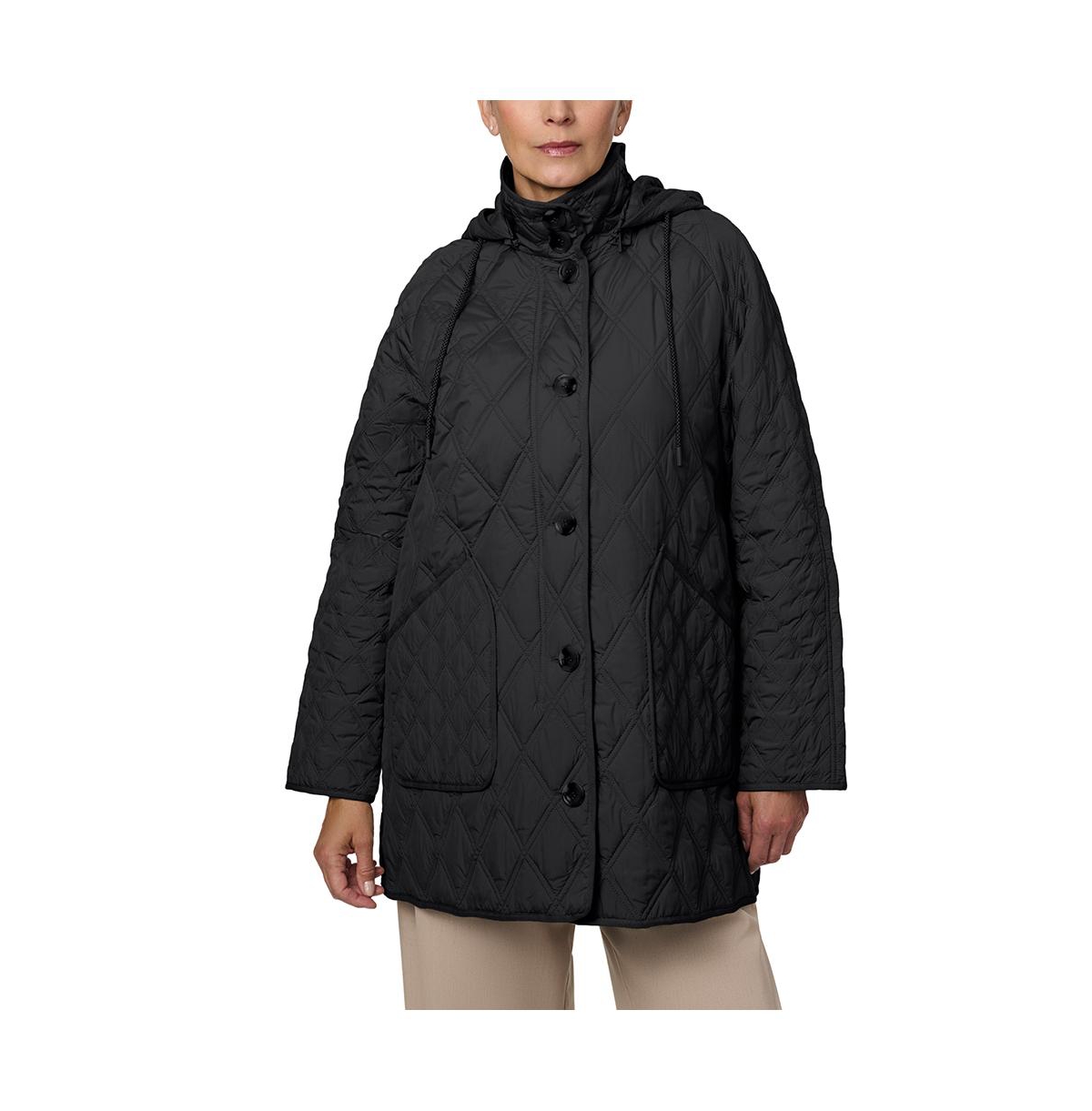 Click here for Bernardo Womens Quilted Puffer Jacket - Black prices
