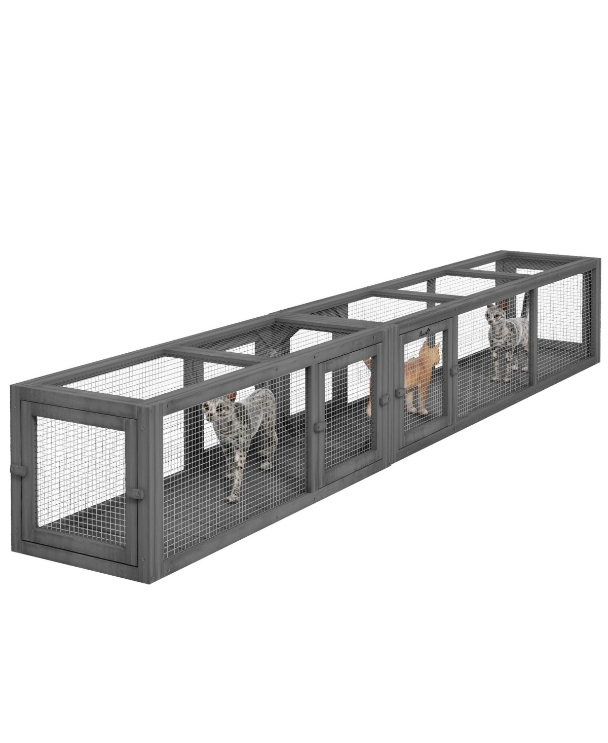 Click here for Zeus & Ruta 98 Inch Dark Gray 8 Door Outdoor Cat T... prices