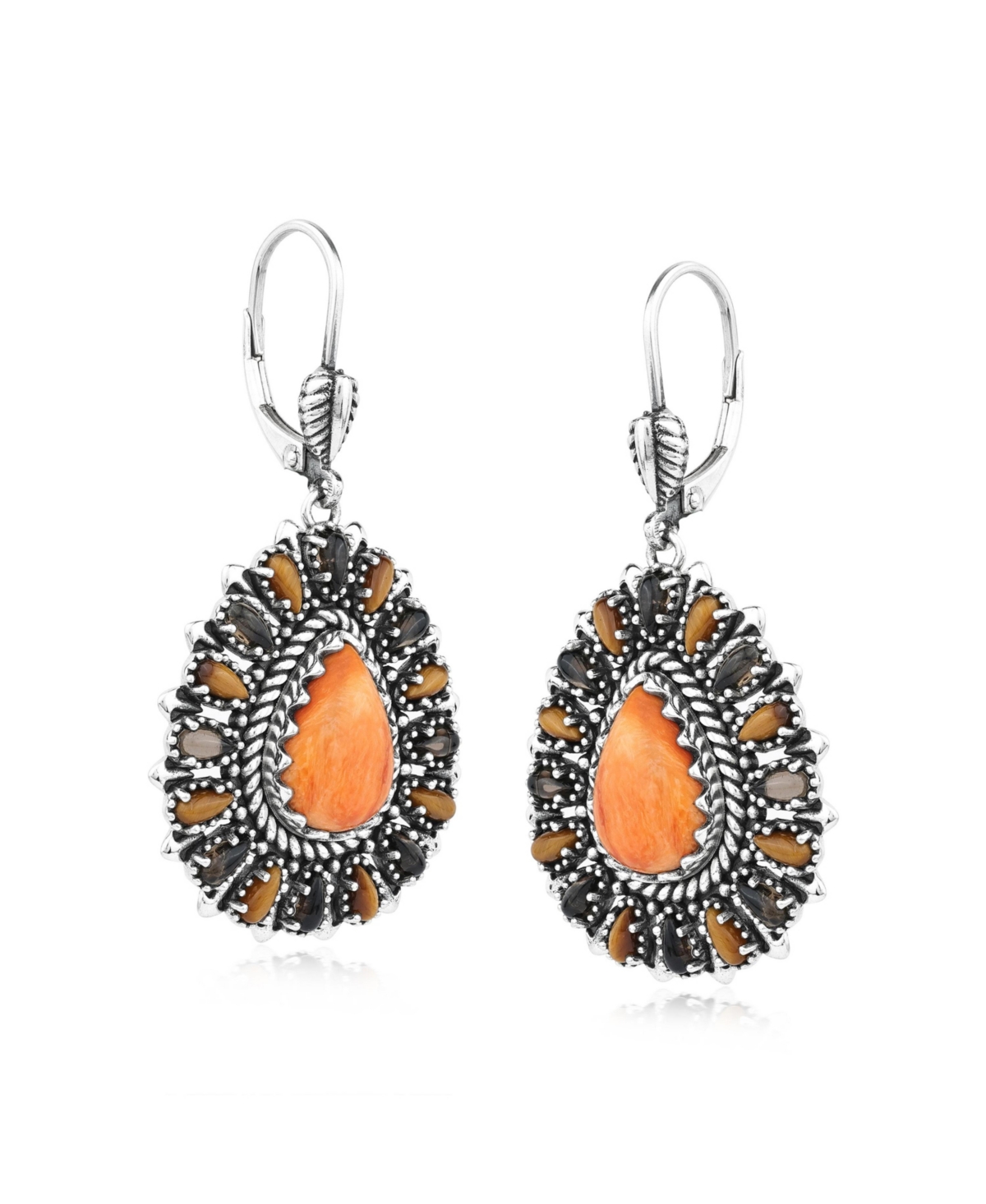 Click here for American West Jewelry Sterling Silver Orange Spiny... prices