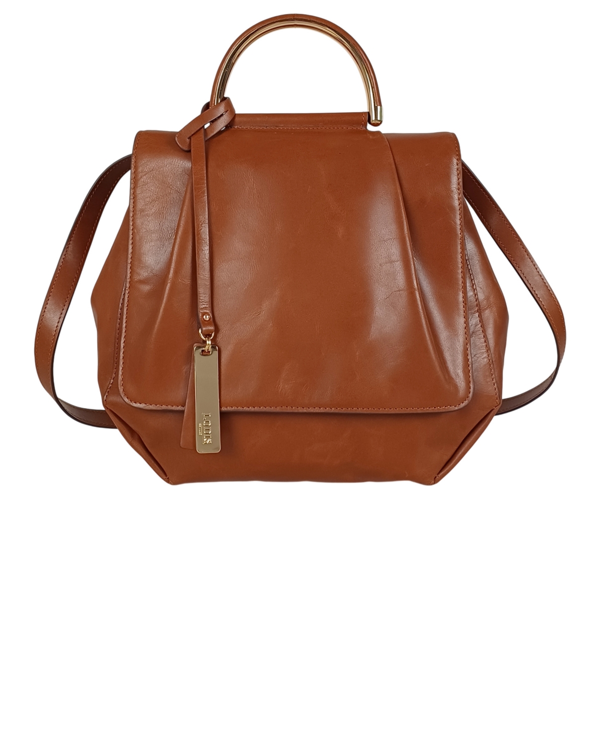 Click here for Lodis Judith Medium Leather Backpack - Chestnut G prices