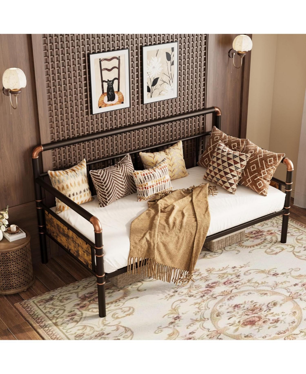 Click here for Gaomon Twin Daybed Frame  Classic Headboard Design... prices