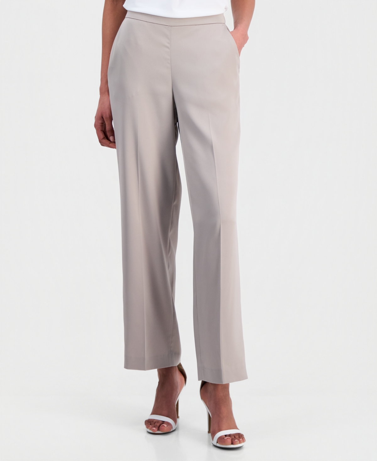 Click here for Anne Klein Petite Pull-On Mid-Rise Pants - Porchin... prices