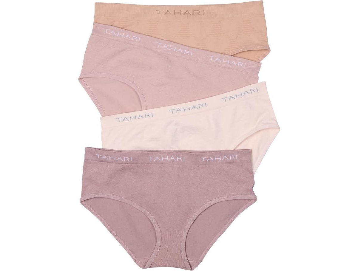 Click here for Tahari Girls 4-Pack Seamless Solid Color Hipsters... prices