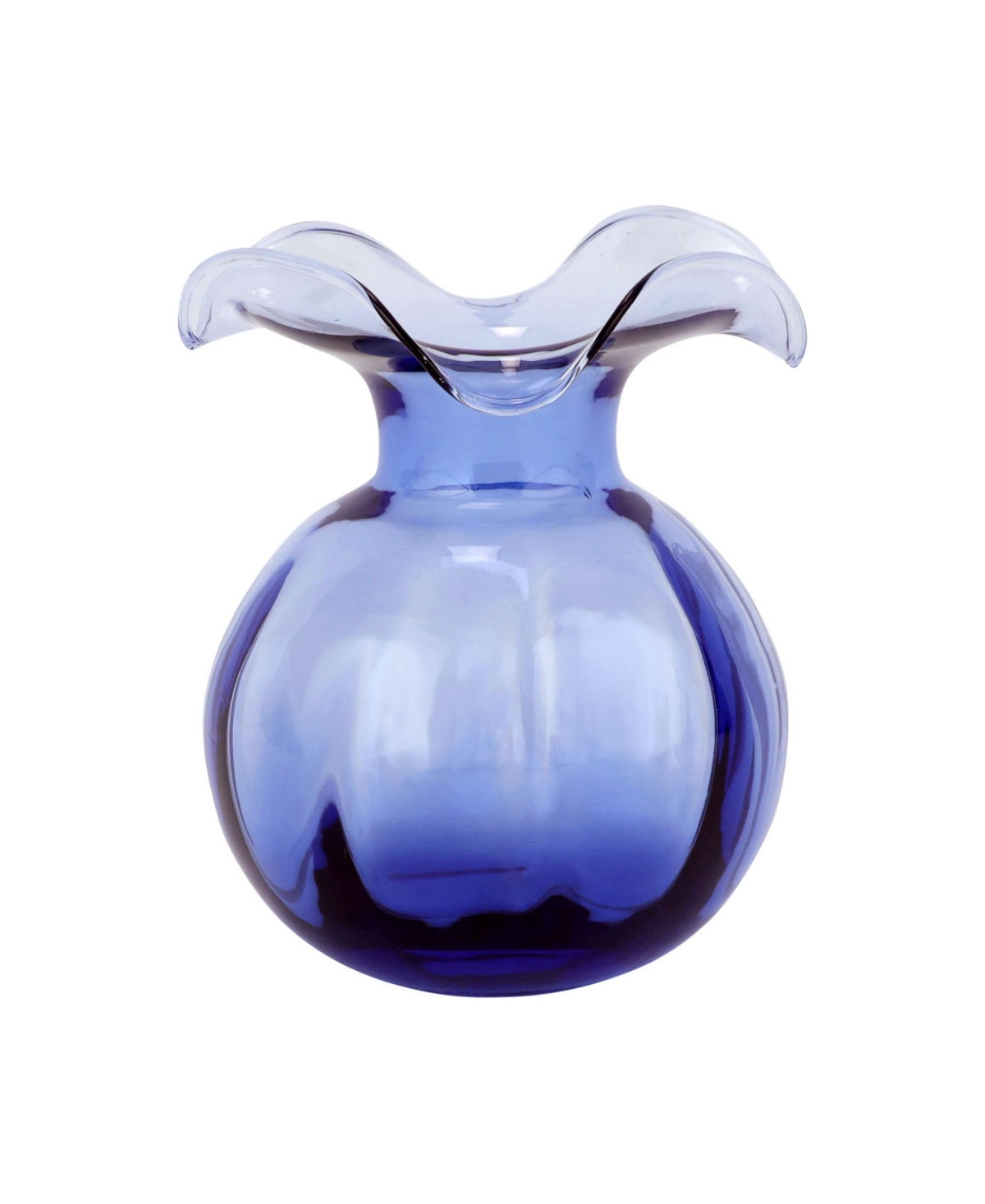 Click here for Vietri Hibiscus 12 oz. Glass Bud Vase - Dark purpl... prices