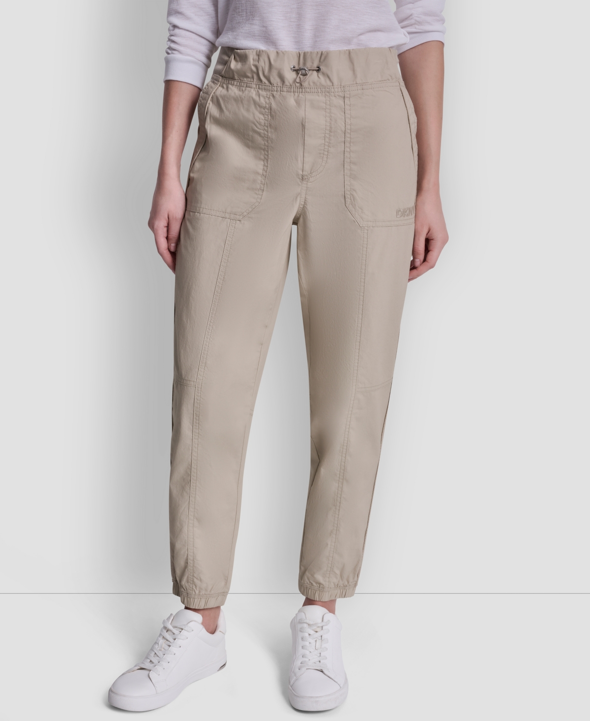 Click here for Dkny Sport Womens High Rise Bungee Waist Seamed Jo... prices