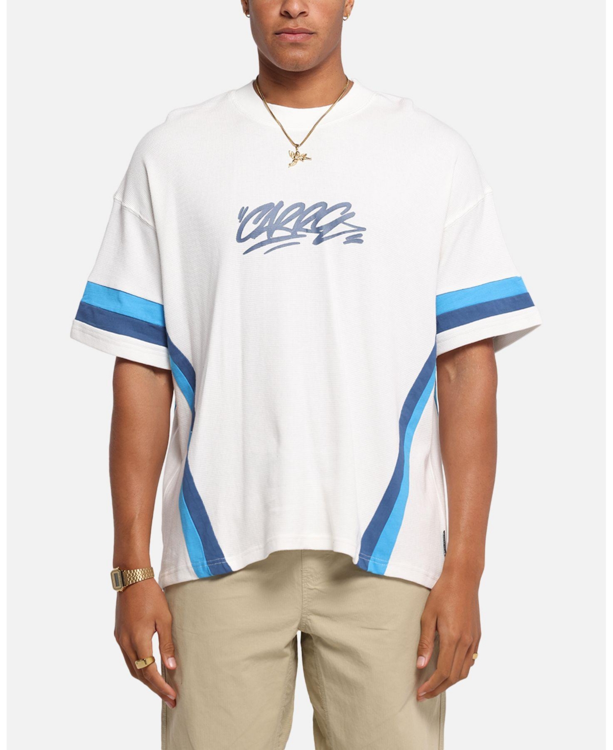 Click here for Carre Mens Graffiti Waffle T-Shirt Off White prices