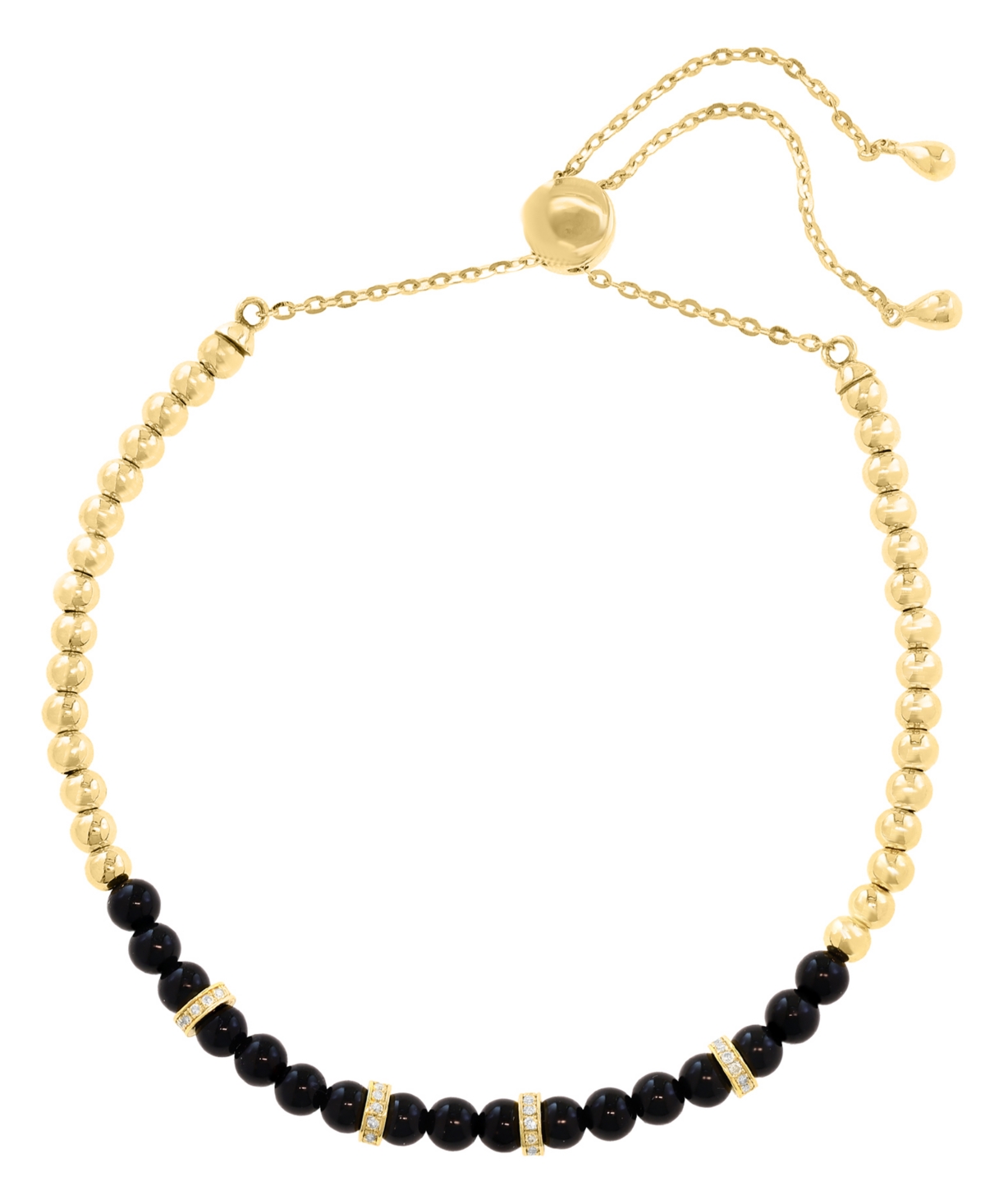 Click here for Effy Collection Malachite Bracelet in Gold Over Si... prices