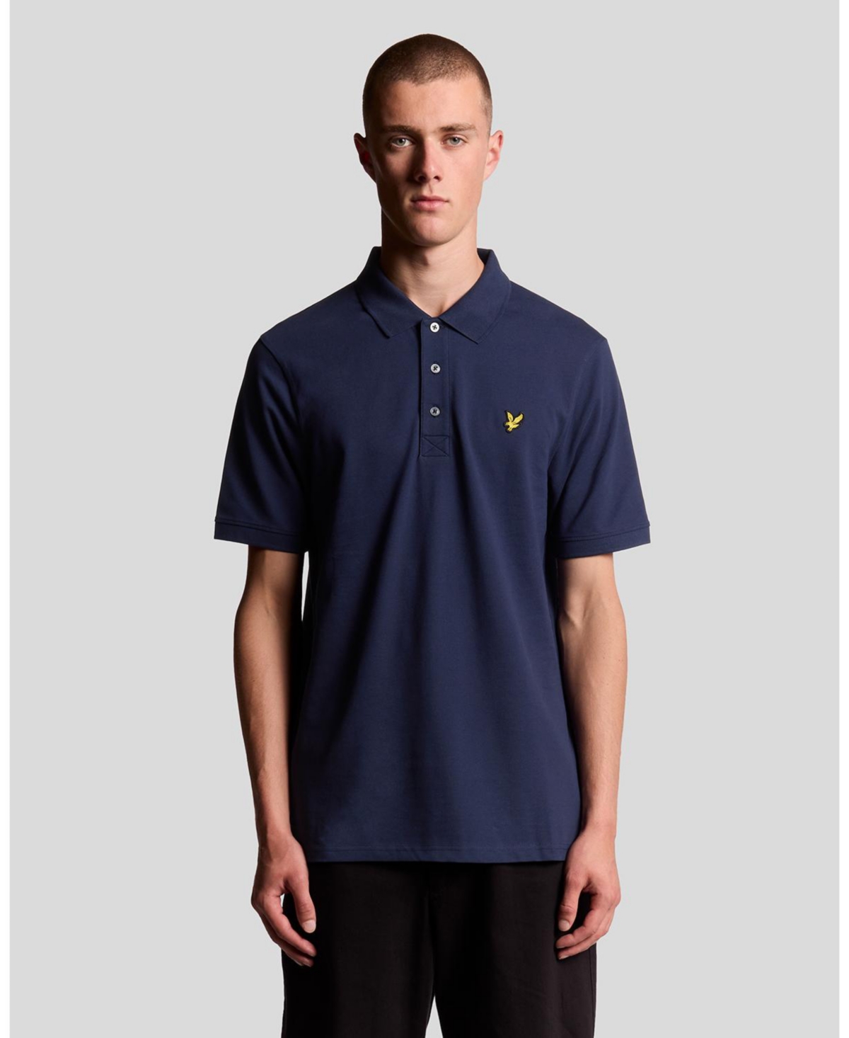 Click here for Lyle & Scott Mens Plain Polo Shirt - Navy prices