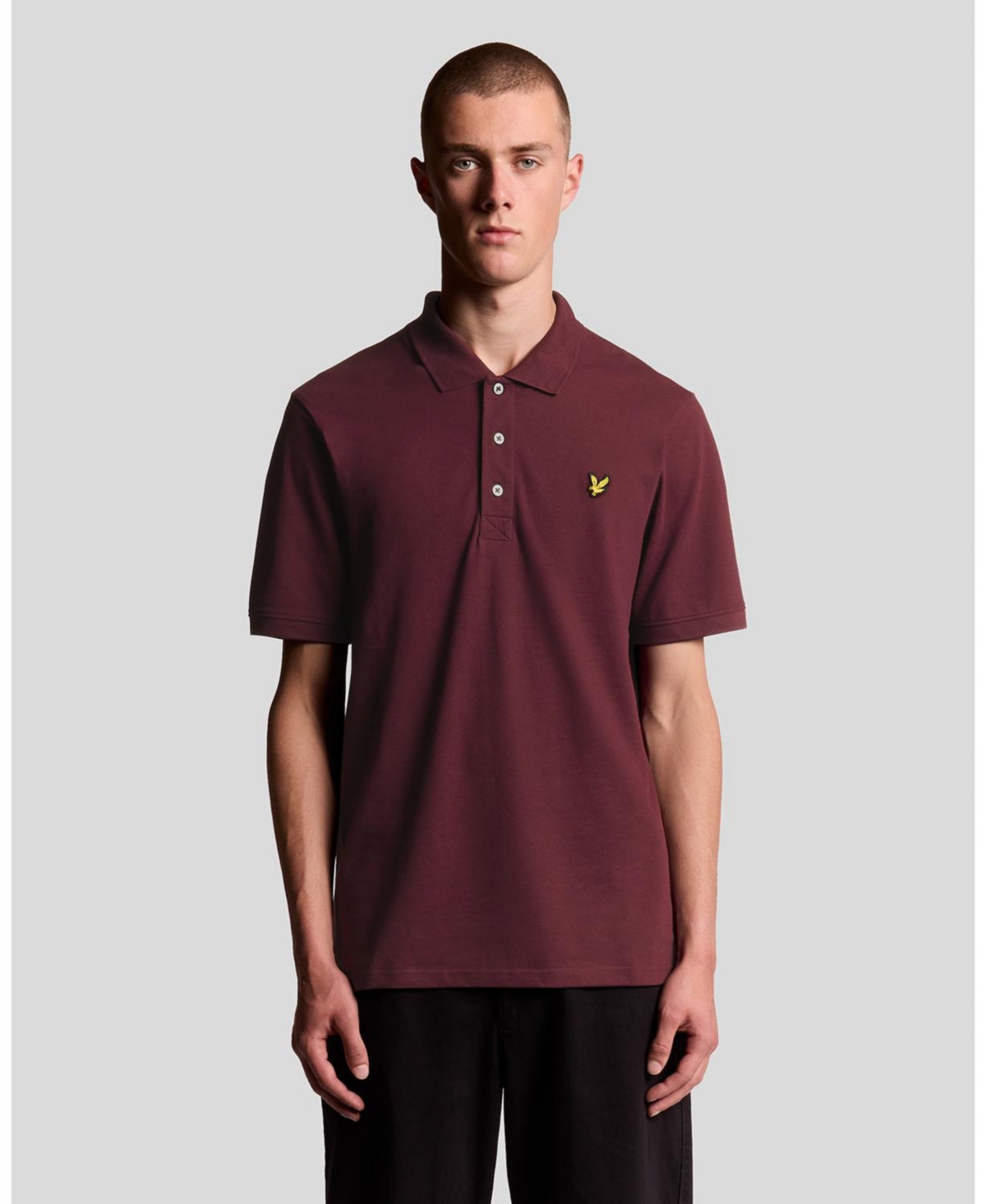 Click here for Lyle & Scott Mens Plain Polo Shirt - Burgundy prices
