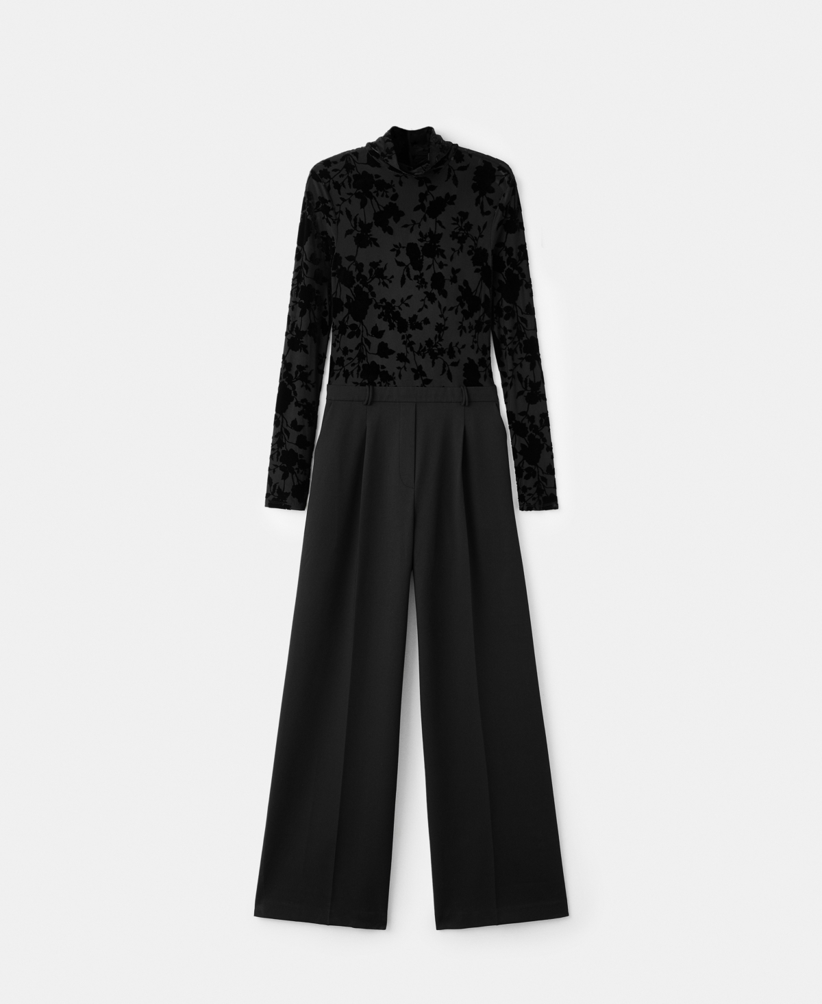 Click here for Mango Womens Jacquard Jumpsuit - Black prices