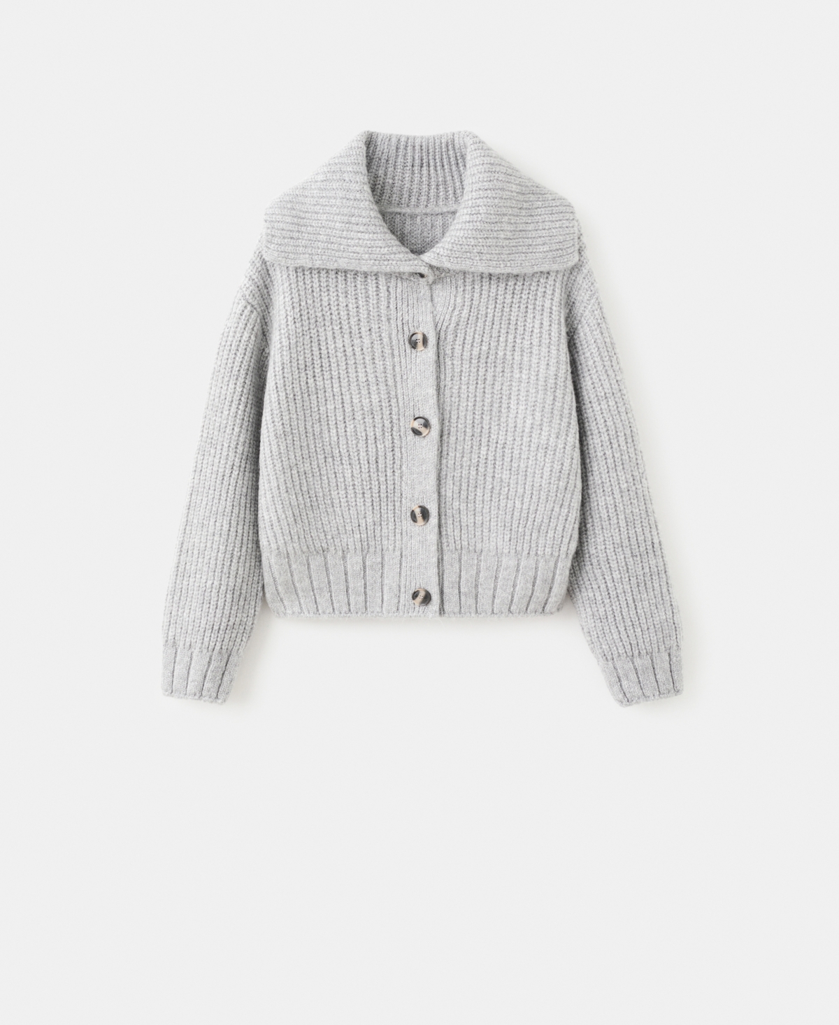 Click here for Mango Womens Shawl Collar Cardigan - Gray prices