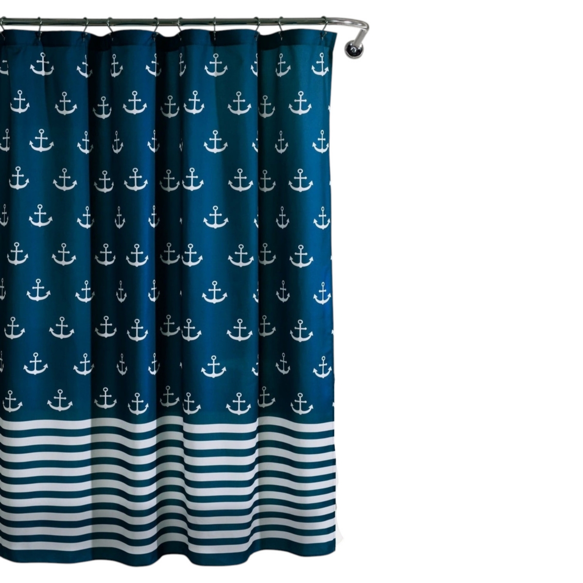 Click here for Slickblue Navy White Anchor Pattern Polyester Show... prices